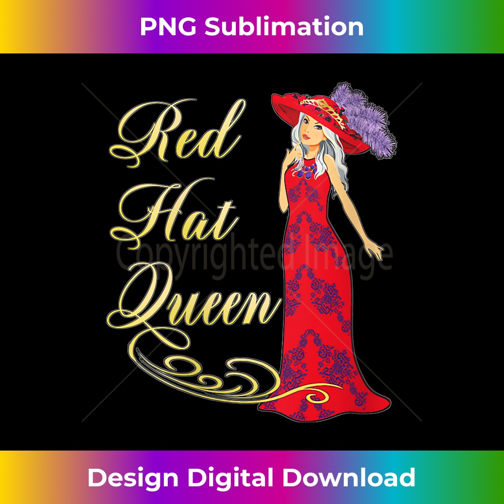 s Red Hat Queen with Red Dress 1 - Artistic Sublimation Digi | Inspire ...