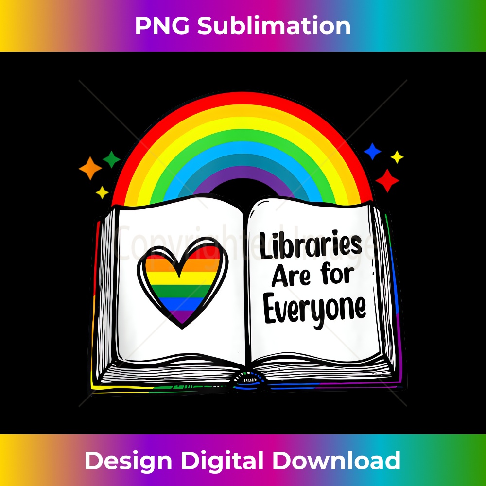 Libraries Are for Everyone Rainbow LGBT Flag Librarian - Art | Inspire ...