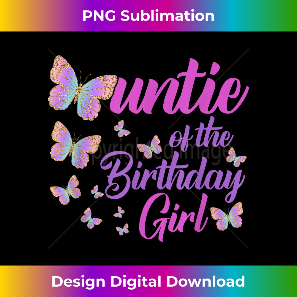 Auntie of The Birthday Girl Butterfly Aunt Mama 1st - Exclus | Inspire ...