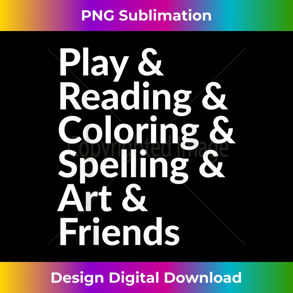 Elementary Student Play & Reading & Coloring & Spelling Art | Inspire ...