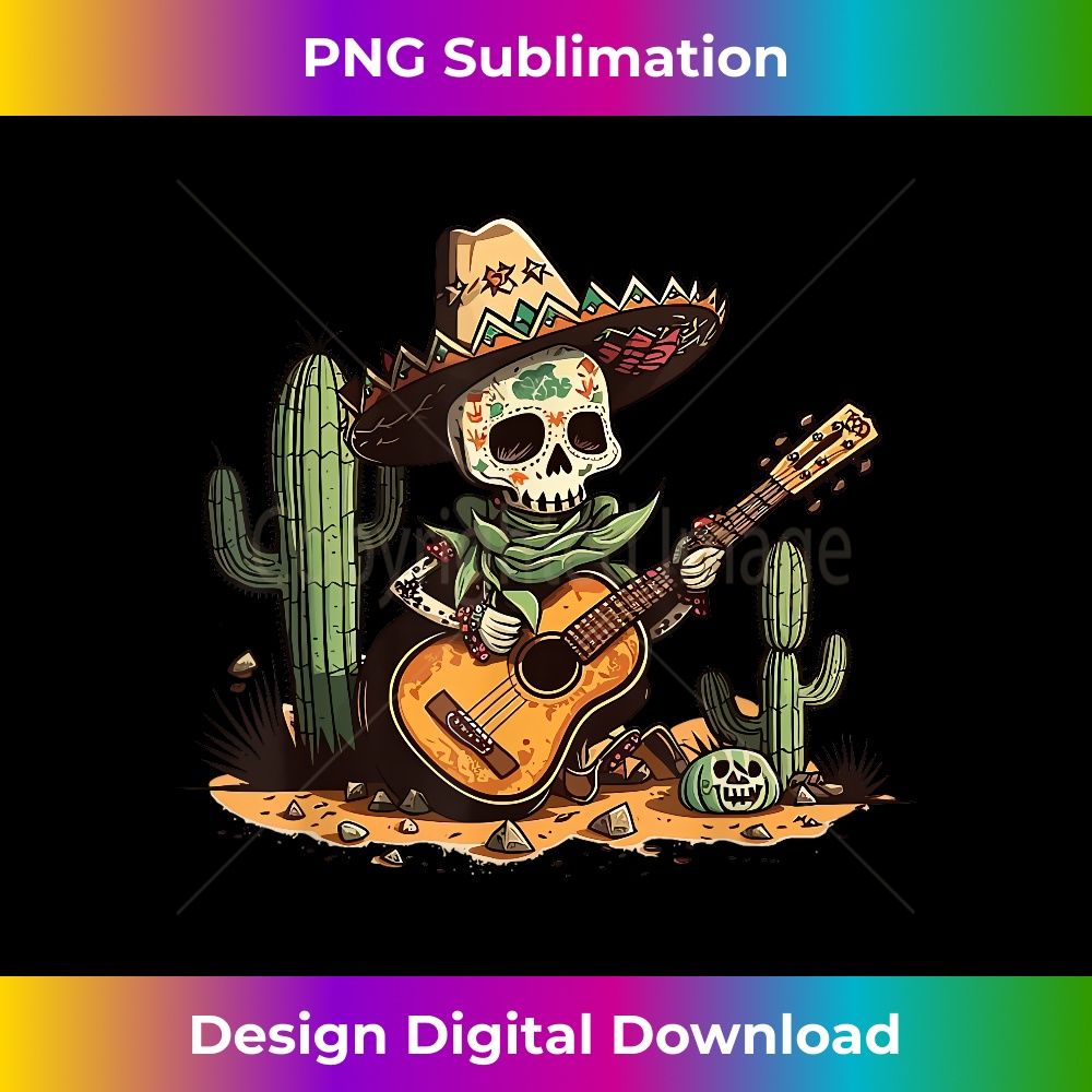 Guitar Player Skeleton Cinco De Mayo Mexican Sombrero Hat - | Inspire ...