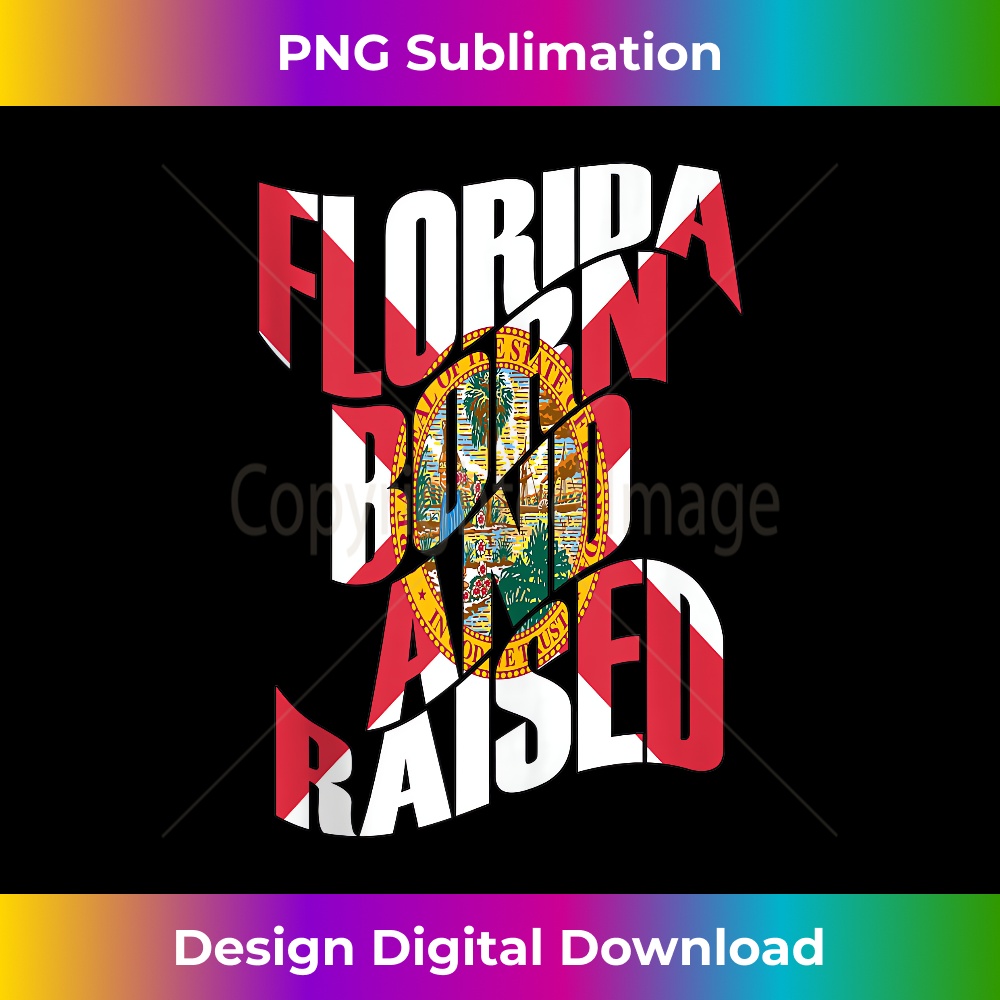 Florida Born and Raised Florida State Flag - Sublimation-Rea | Inspire ...