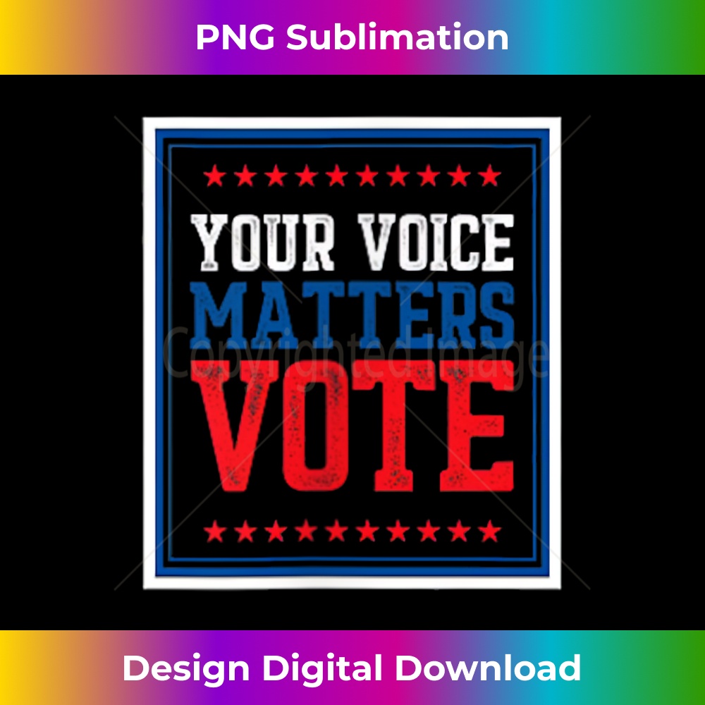 (2 Sided Print) Your Voice Matters Vote Voter Registration - | Inspire ...