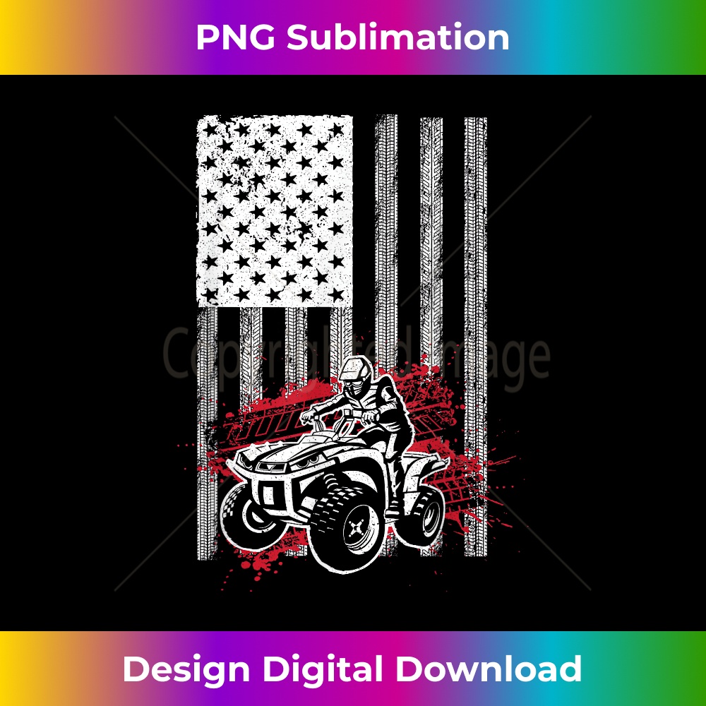 Cool ATV Quad Racing Squad USA Flag 4 Wheeler - Trendy Subli | Inspire ...