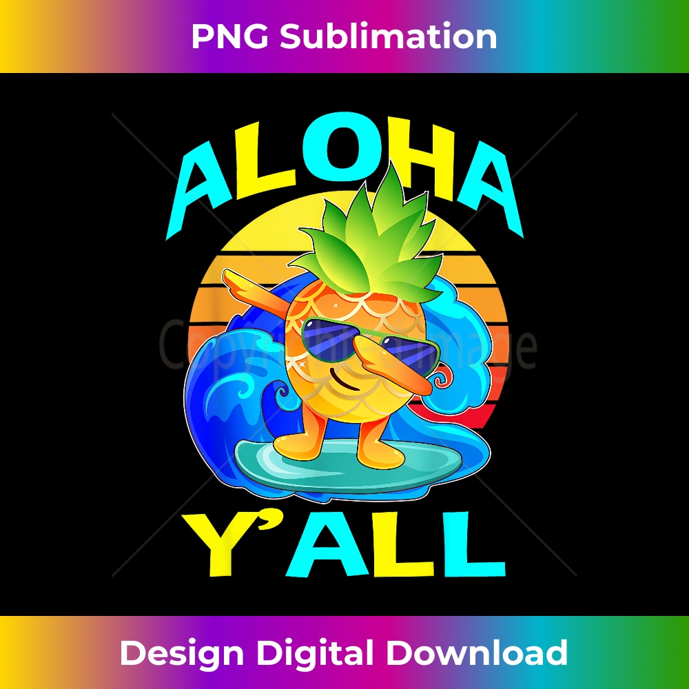 Dabbing Pineapple Surfer Aloha Y'all Beaches Summer - High-Q | Inspire ...