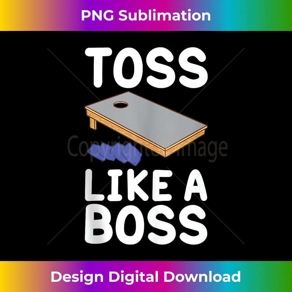 Funny Cornhole Toss Like A Boss Throw Sack Tournament Retro | Inspire ...