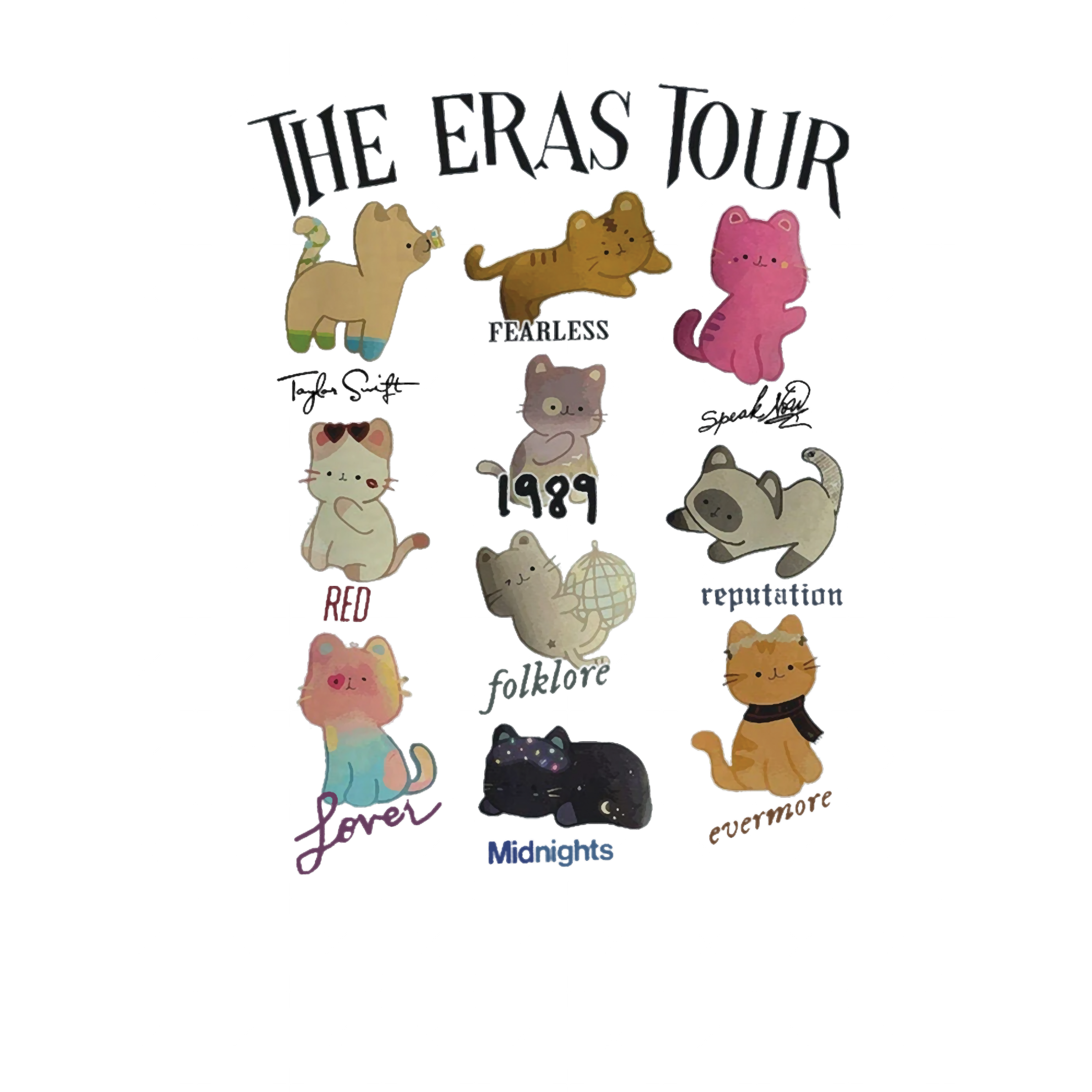 Cat album eras Taylor Swift The Eras Tour , Swiftie Merch , - Inspire ...