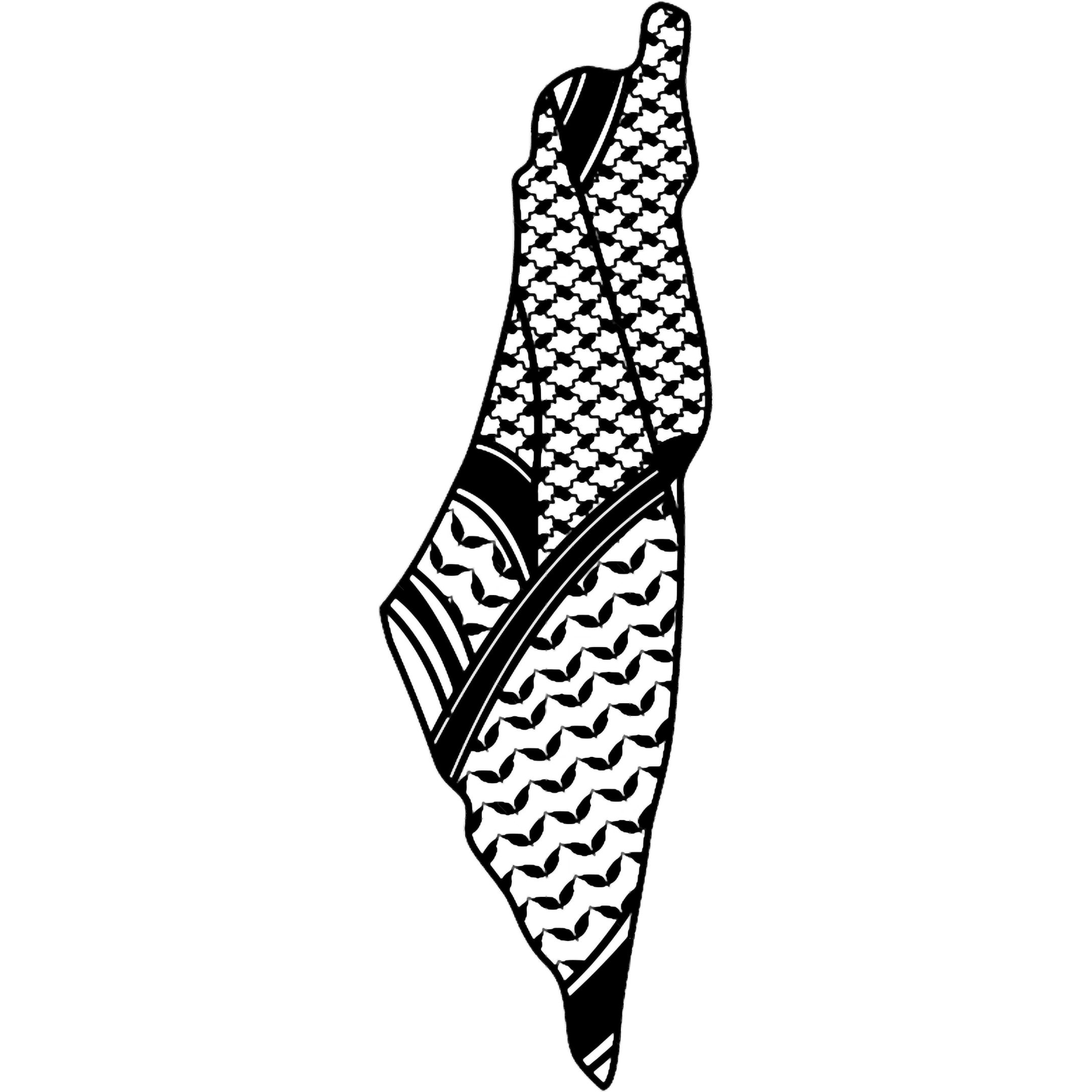 Kufiyah Free Palestine Map | Inspire Uplift