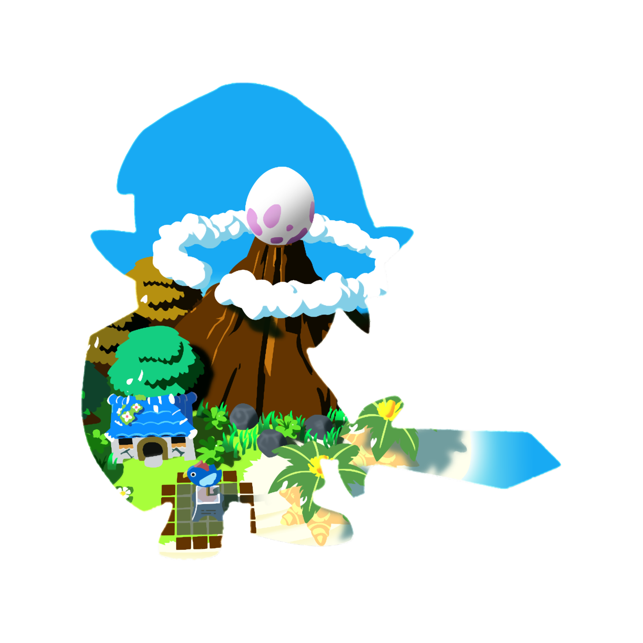 Koholint Island Link Vector | Inspire Uplift