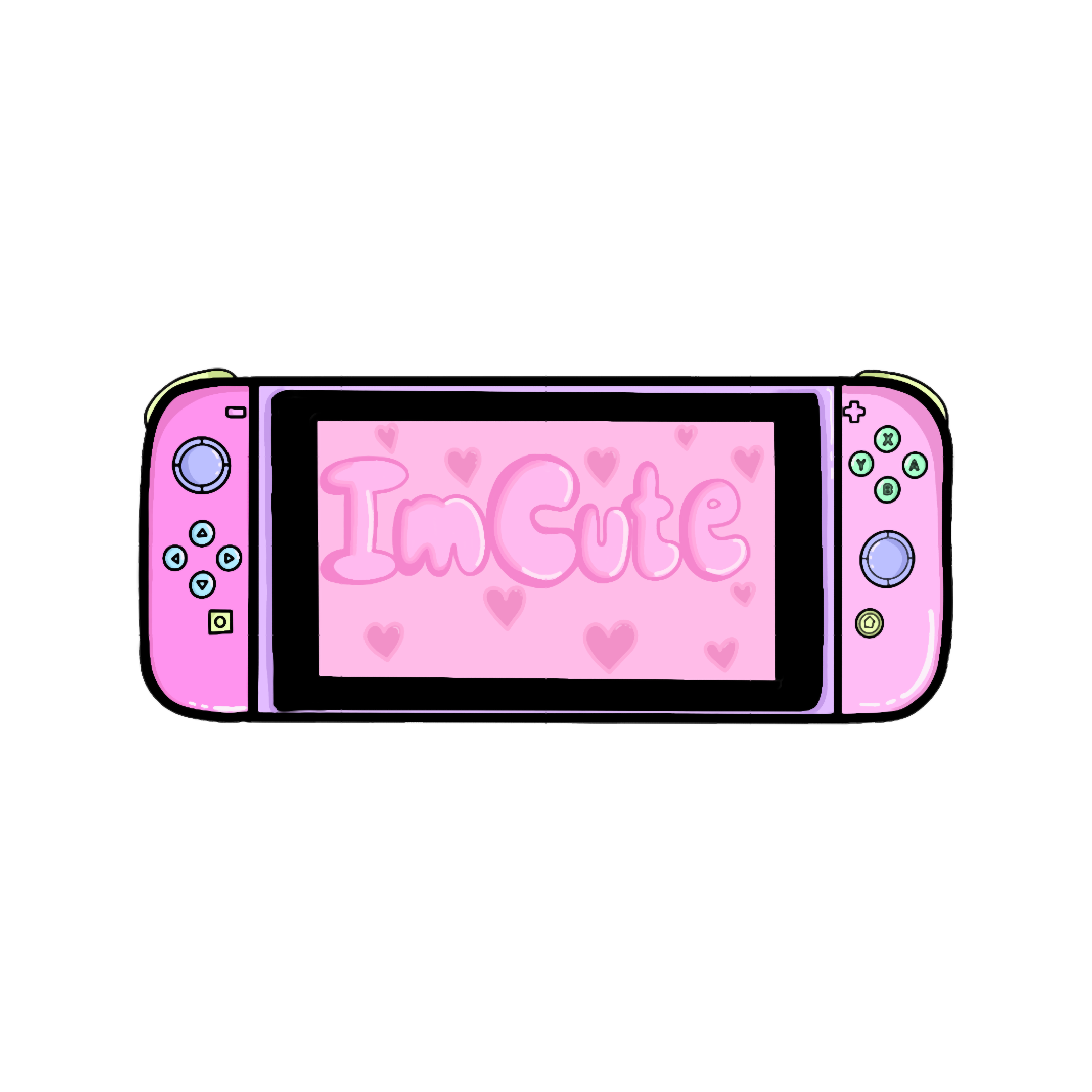 Switch controller kawaii art | Inspire Uplift