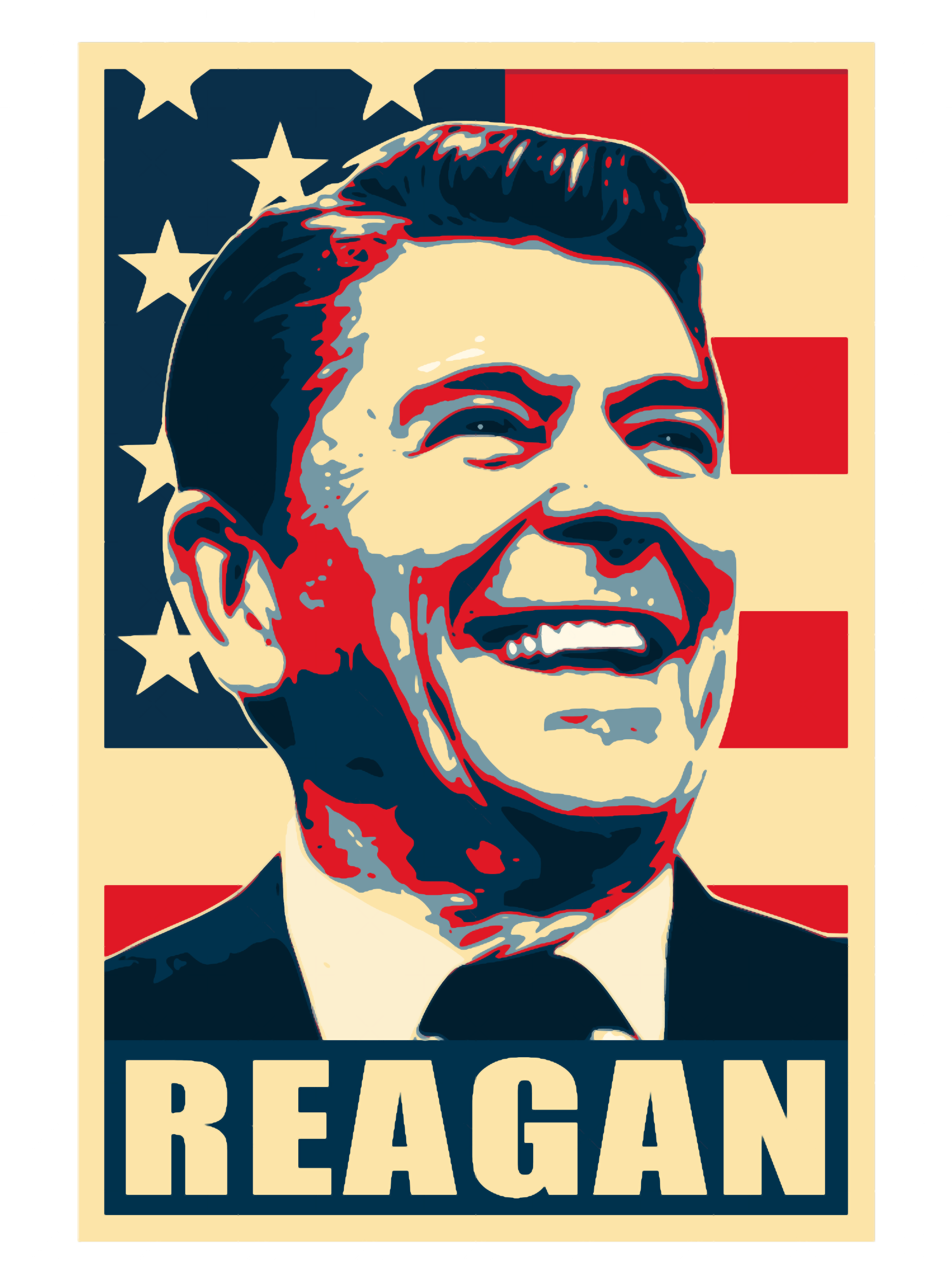 Ronald Reagan Propaganda Pop Art | Inspire Uplift