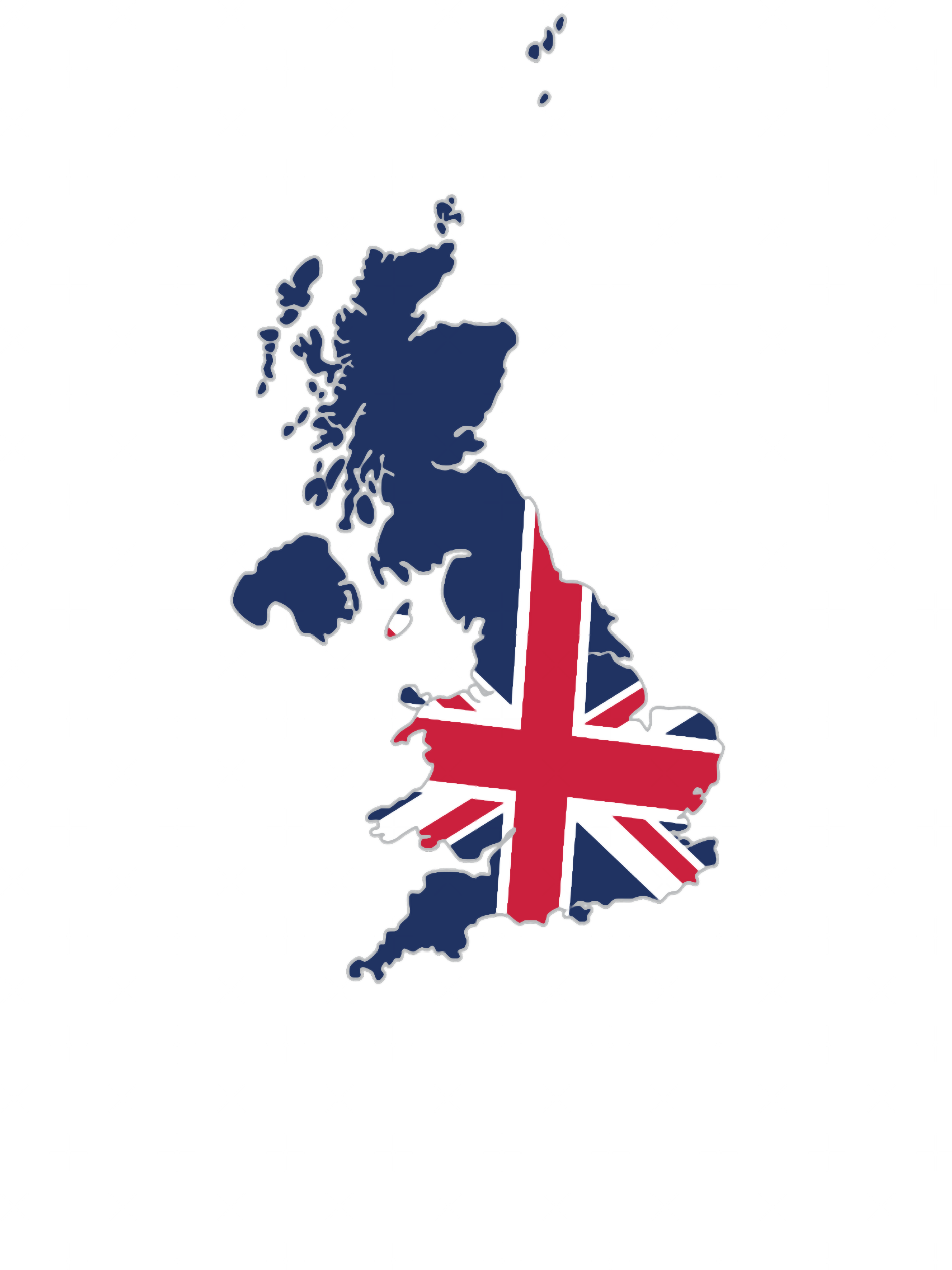 The flag of England on her map 2 | Inspire Uplift