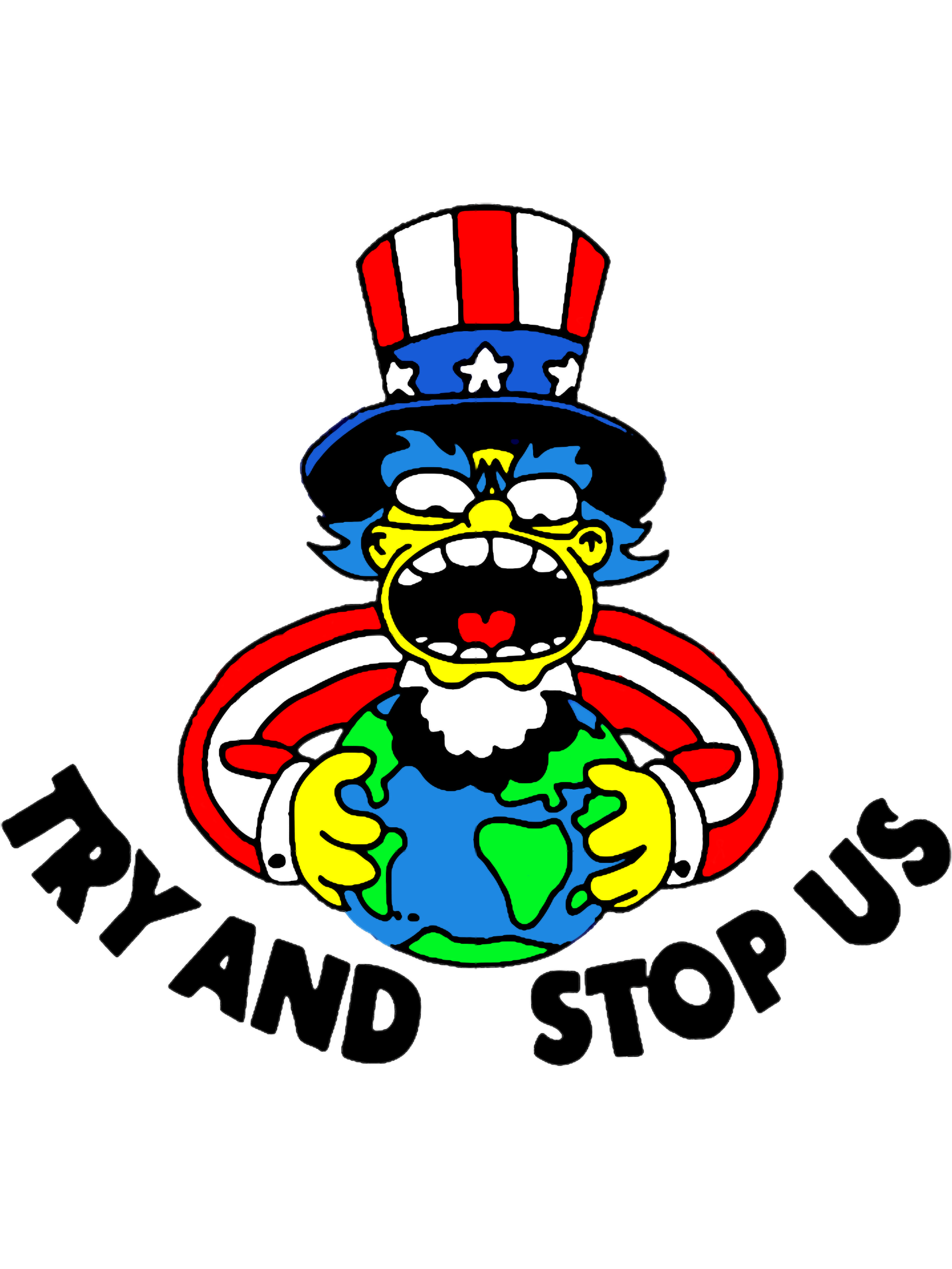Try and Stop Us Funny American Cartoon Uncle Sam - Inspire Uplift