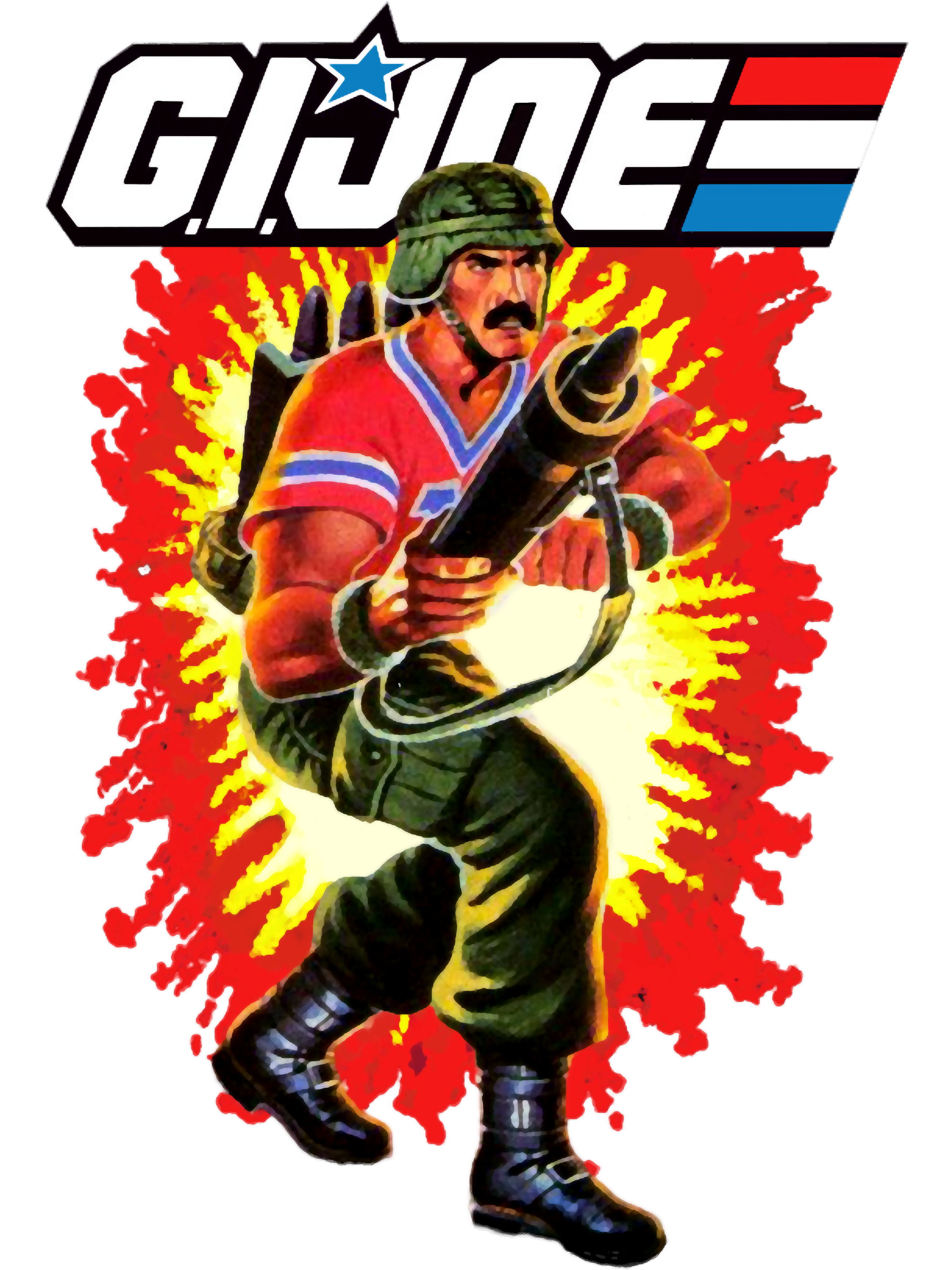 GI Joe bazooka toy card back design | Inspire Uplift