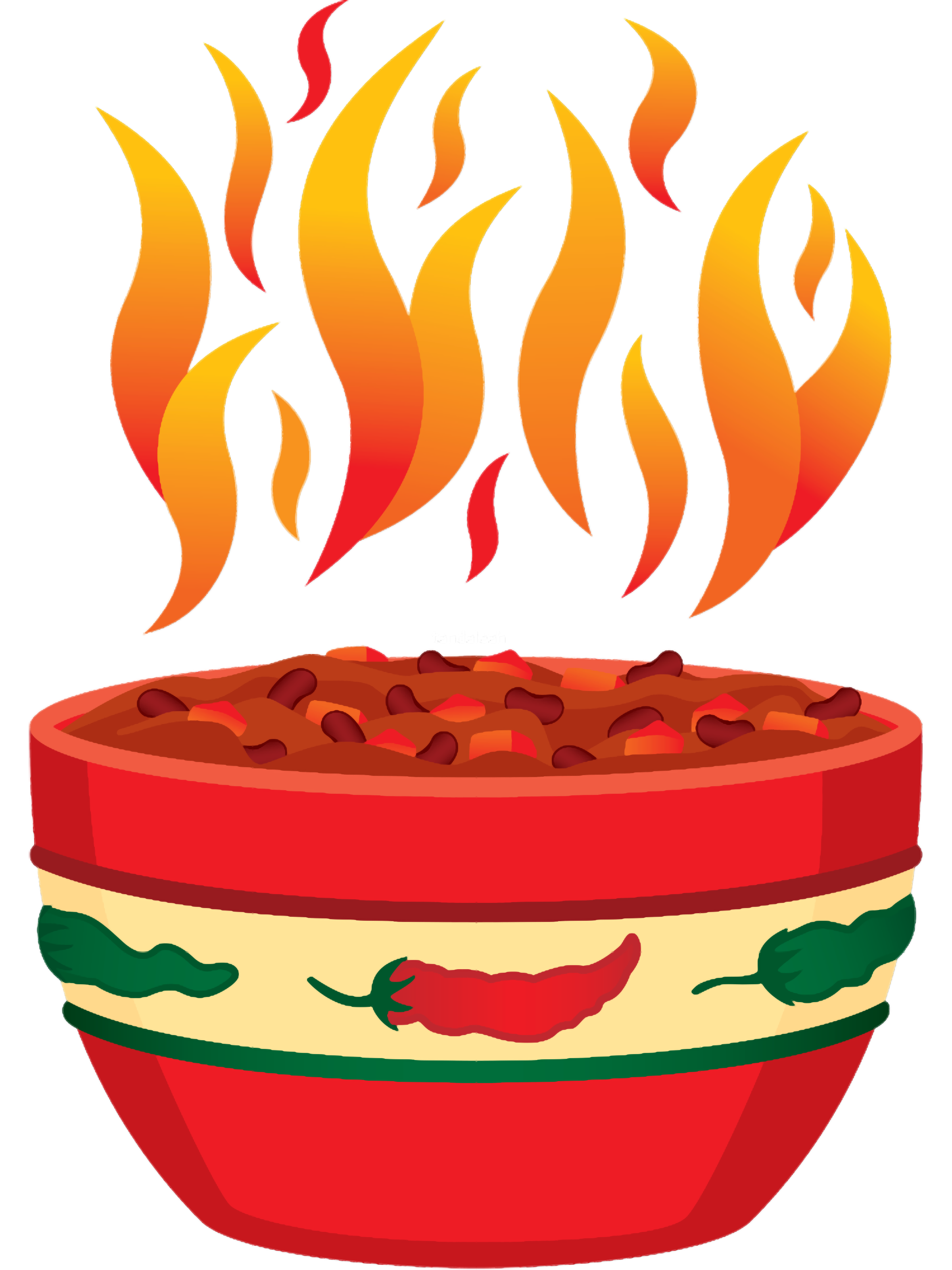 Red Hot Chili Bowl with Peppers | Inspire Uplift