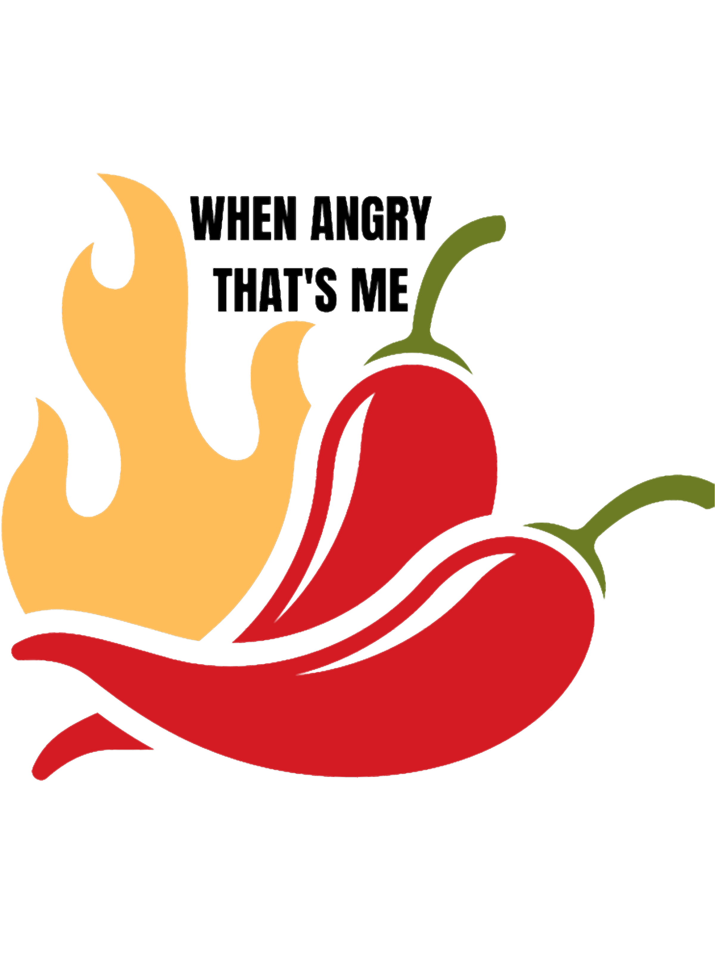 two chili peppers beside fire flame with phrase when angry, | Inspire ...