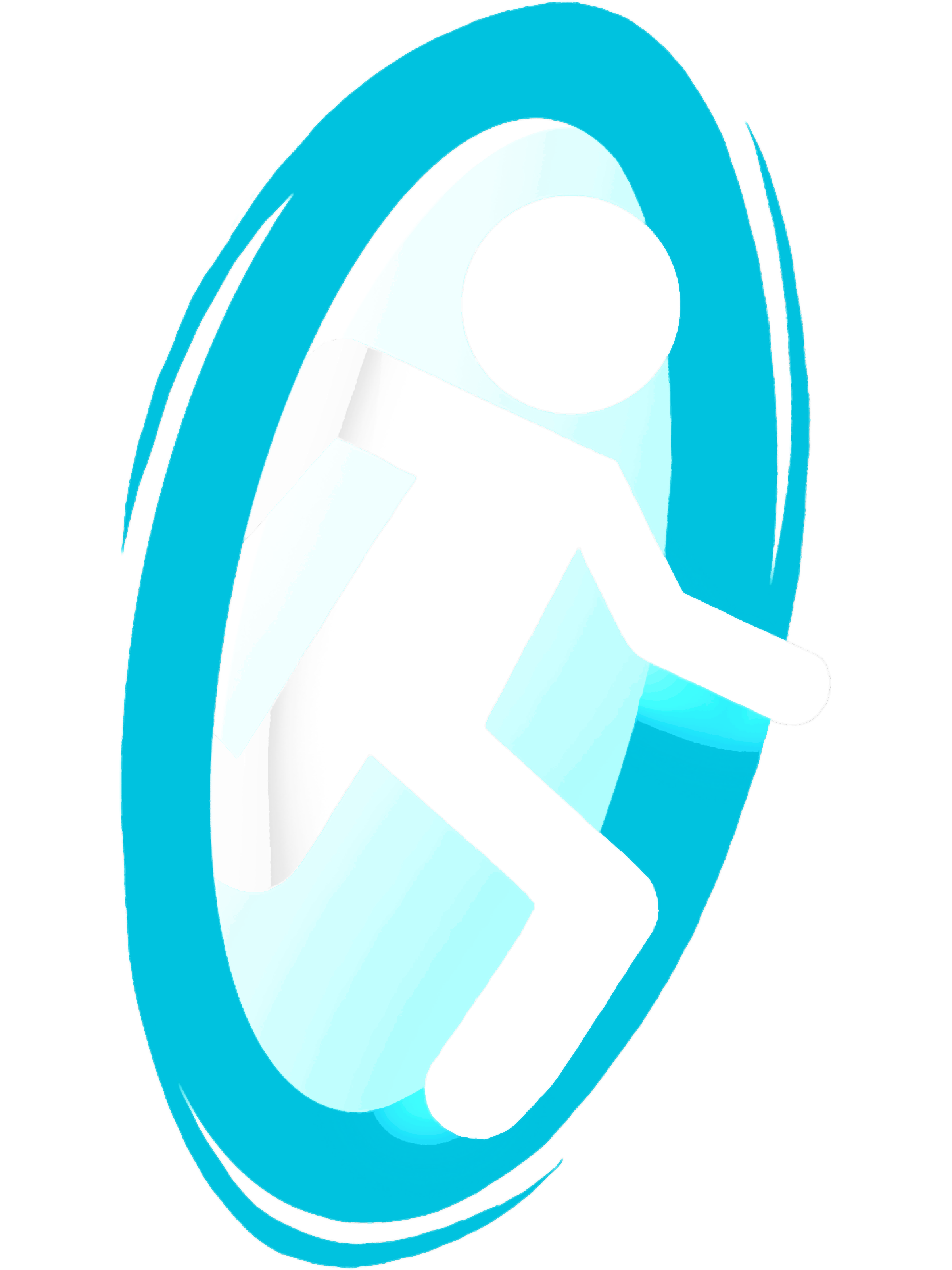 Portal 2 Video GameFunny Blue Teleport | Inspire Uplift
