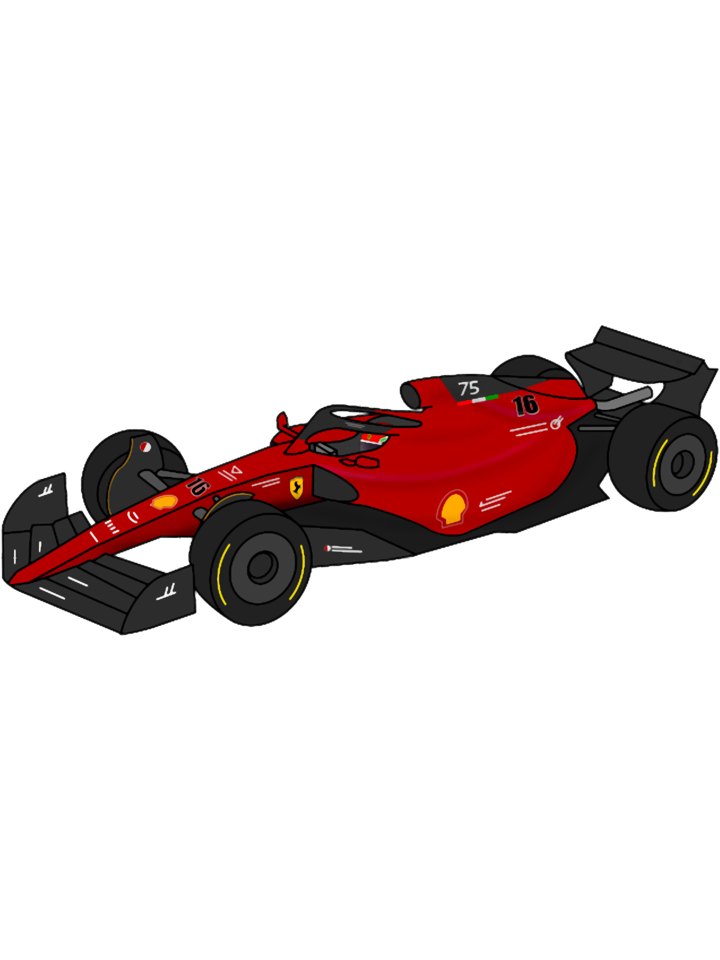 Charles Leclerc 16 Ferrari Formula One Race Car | Inspire Uplift