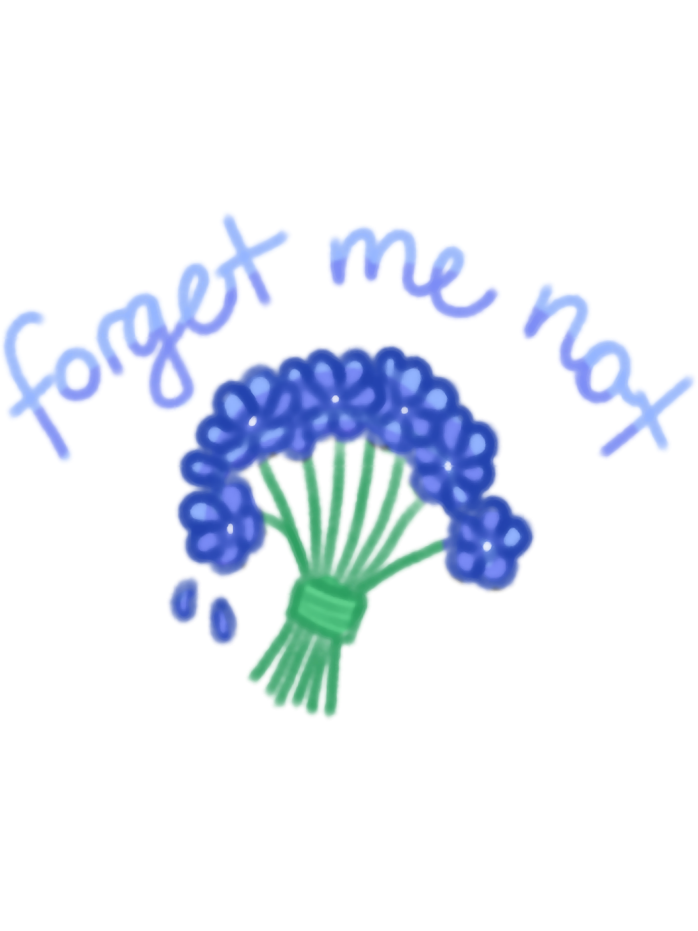 Forget Me Not Flowers Logo | Inspire Uplift