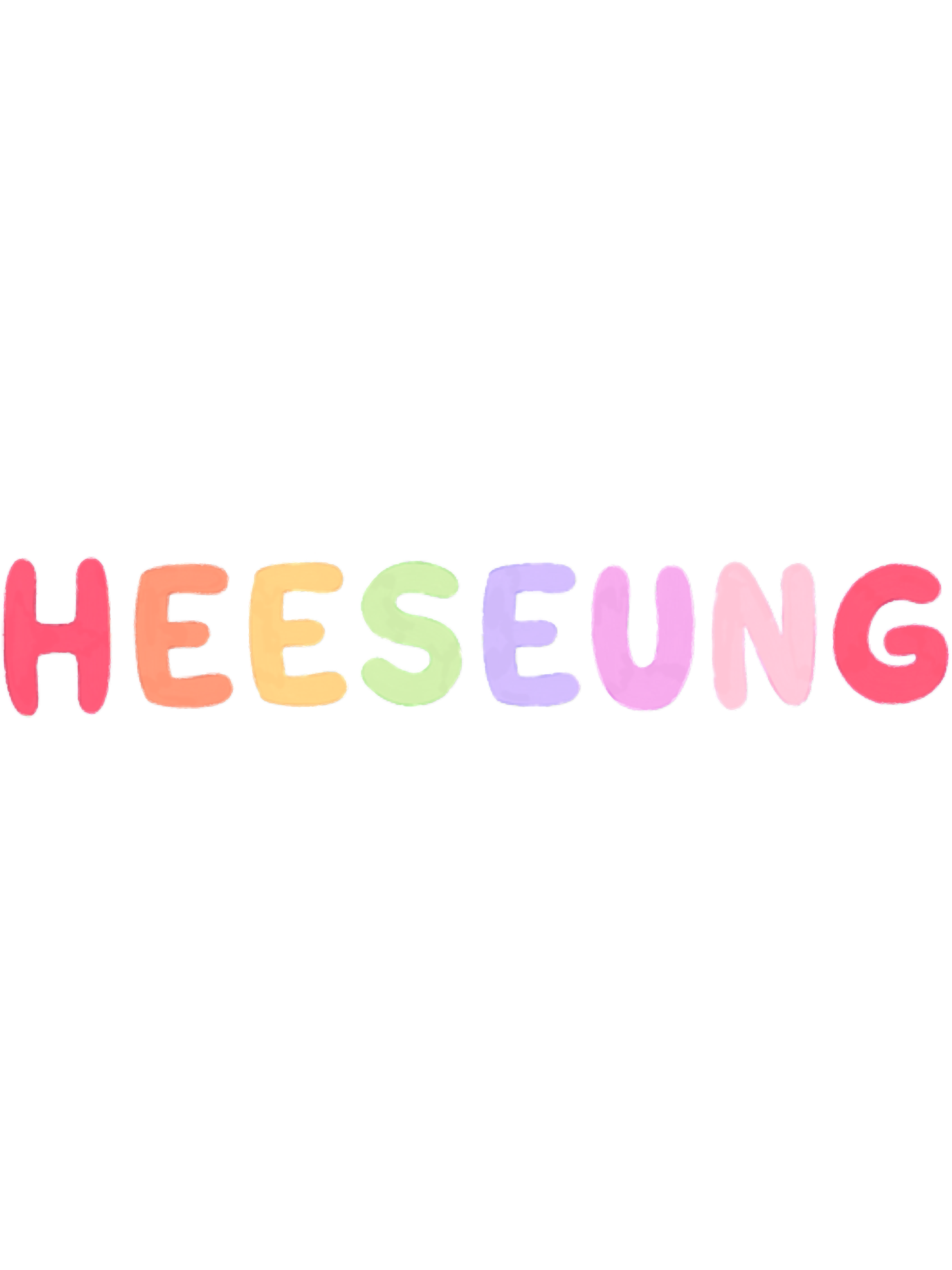 Heeseung Rainbow Letters | Inspire Uplift