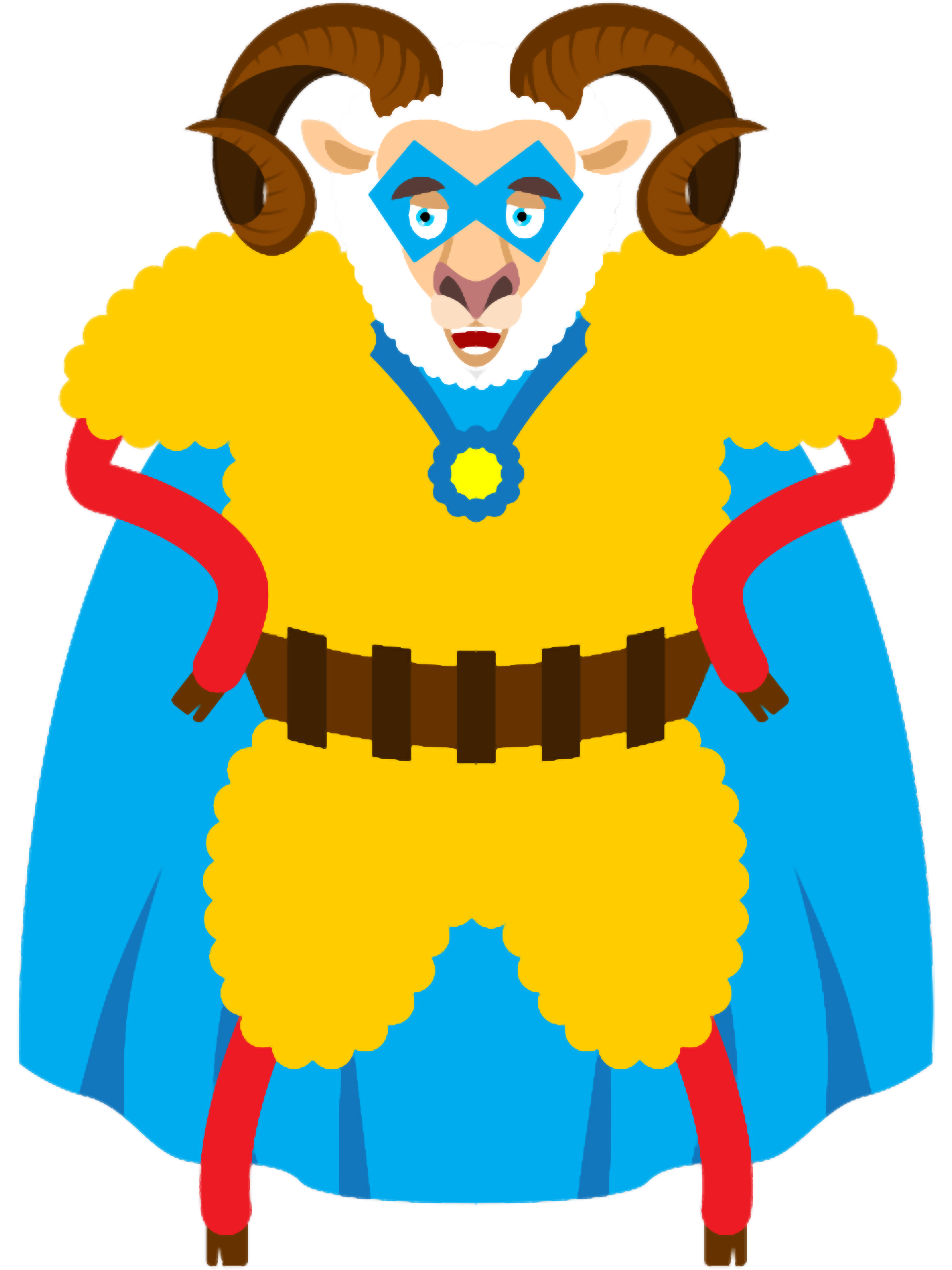 sheep superman images, goat superman designs, superman desig | Inspire ...