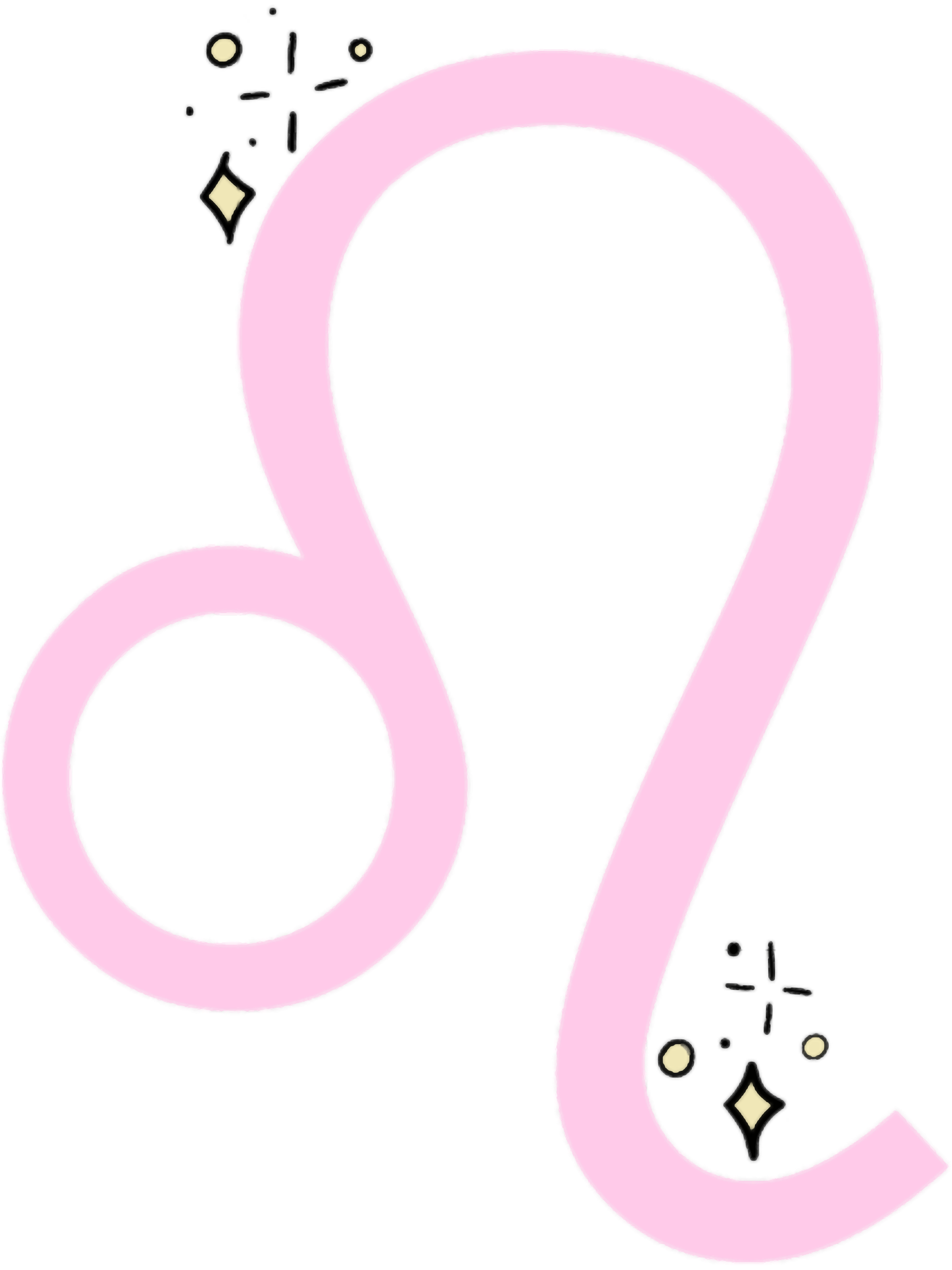 Pink Sparkle Leo Zodiac design | Inspire Uplift