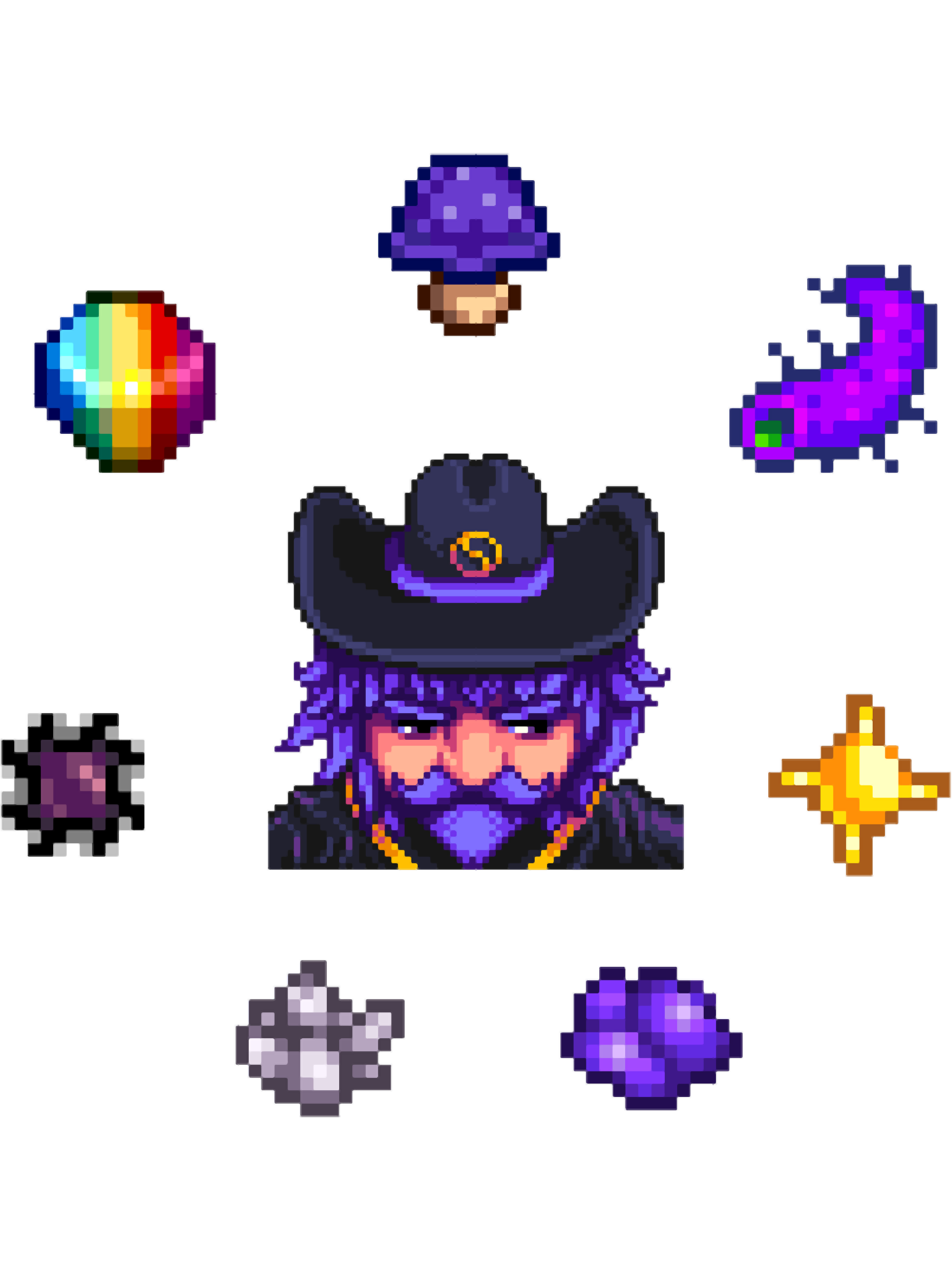 Stardew Valley SDV Wizard Favorite Items Set | Inspire Uplift