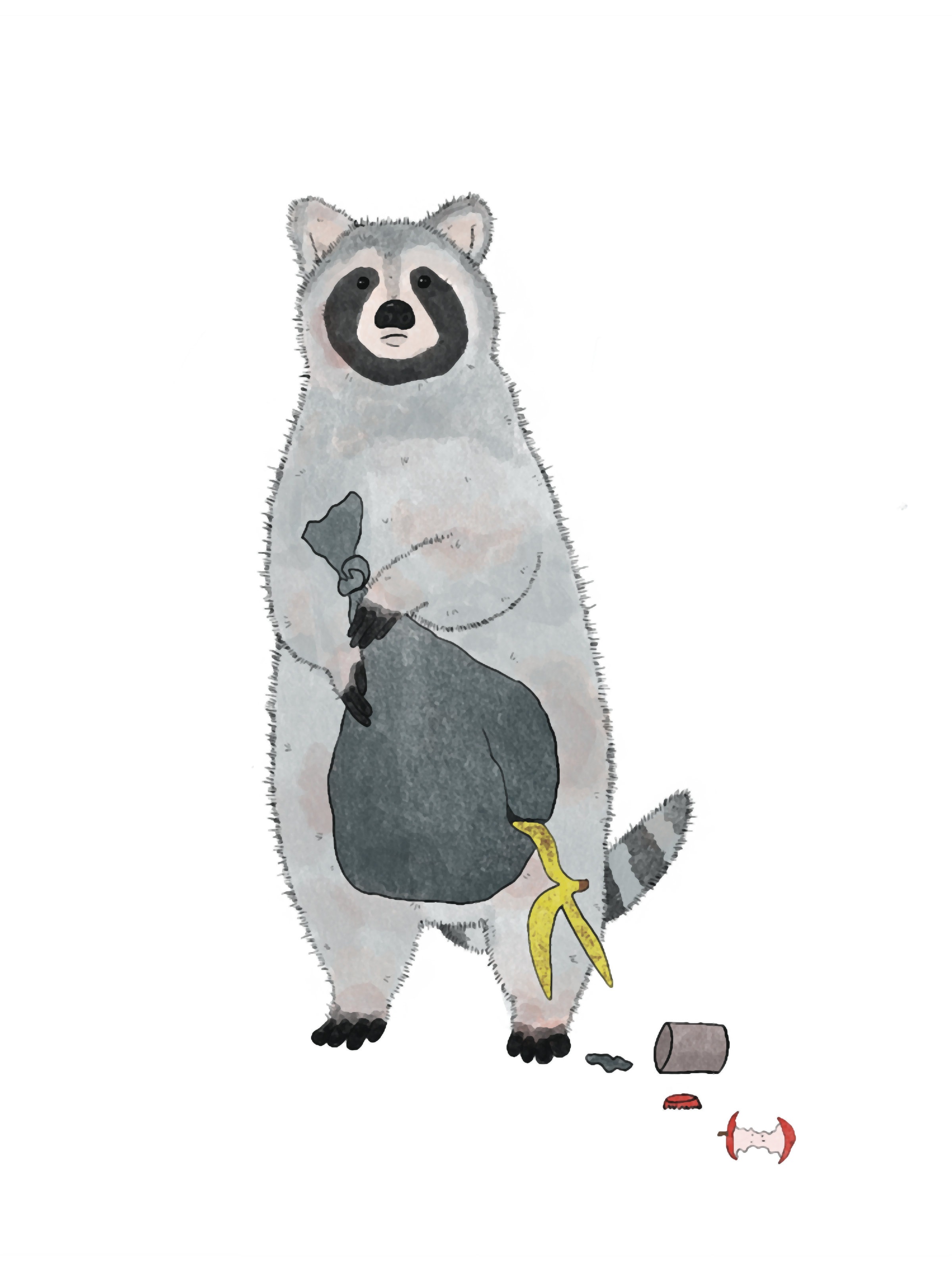 Trash Panda, Garbage Raccoon, Cute Animal | Inspire Uplift