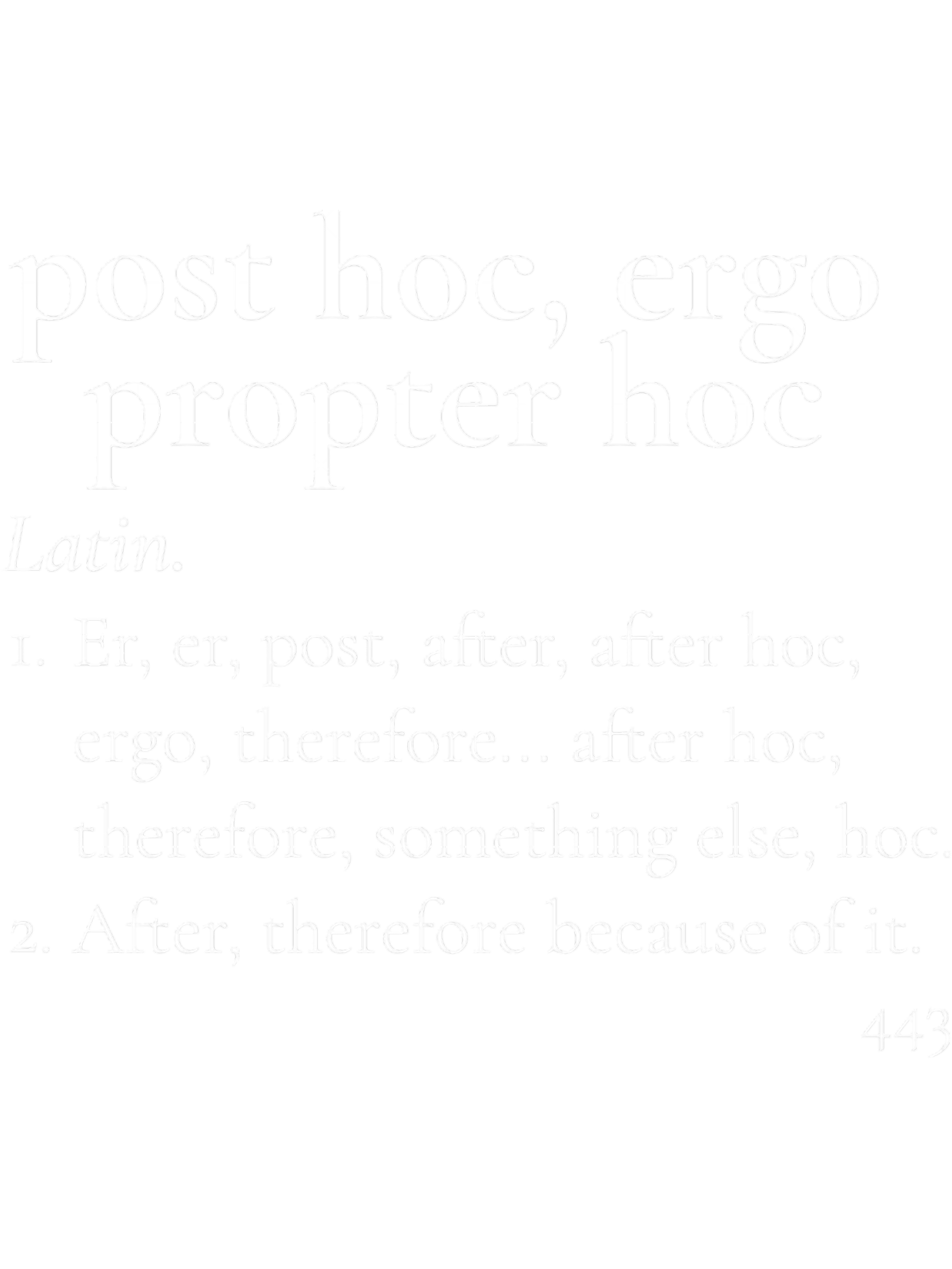 Post Hoc, Ergo Propter Hoc | Inspire Uplift Post Hoc, Ergo Propter Hoc | Inspire Uplift