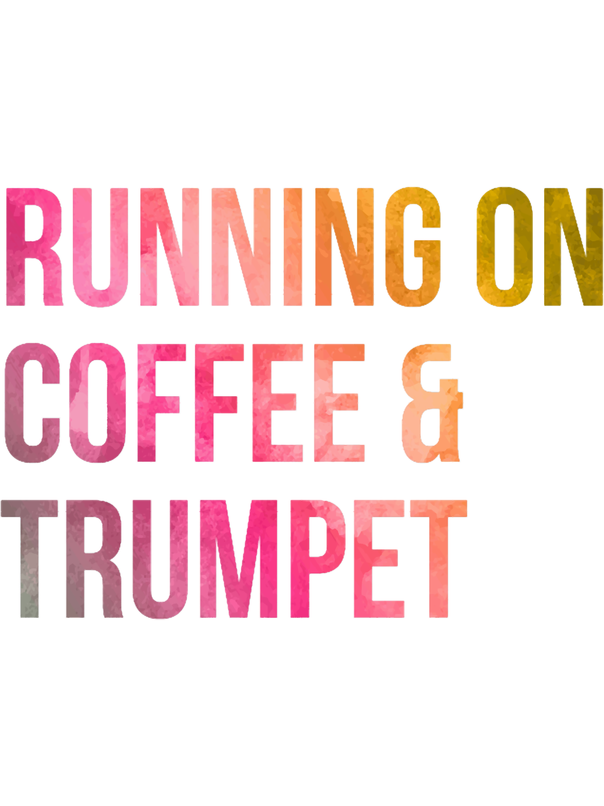 Running on Coffee and Trumpet in Watercolor | Inspire Uplift