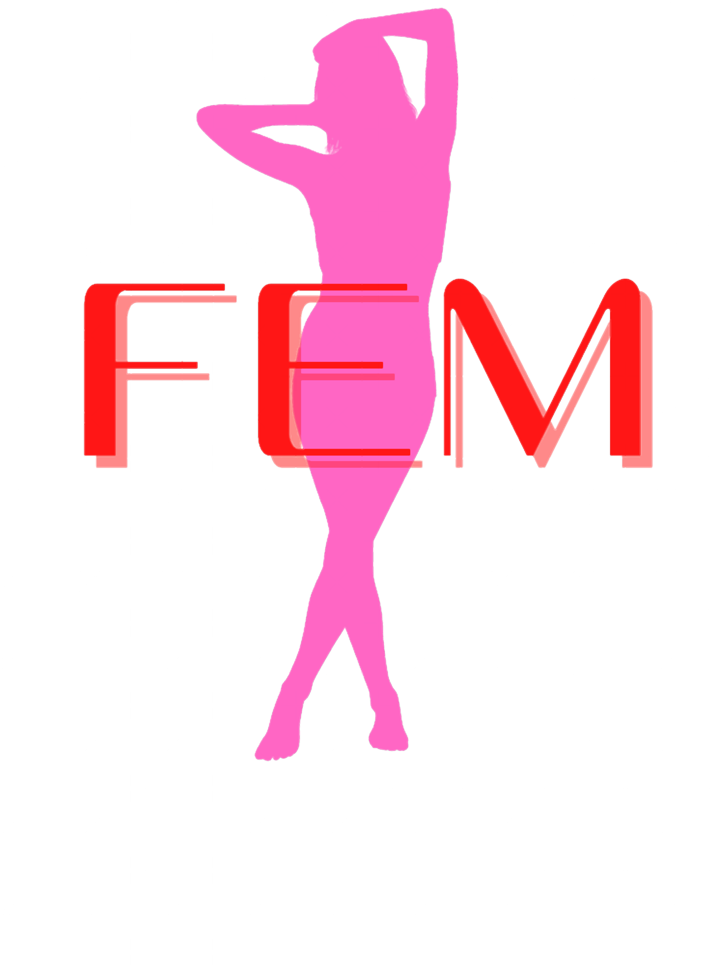 Fem Silhouette Sissy girl pink and red | Inspire Uplift