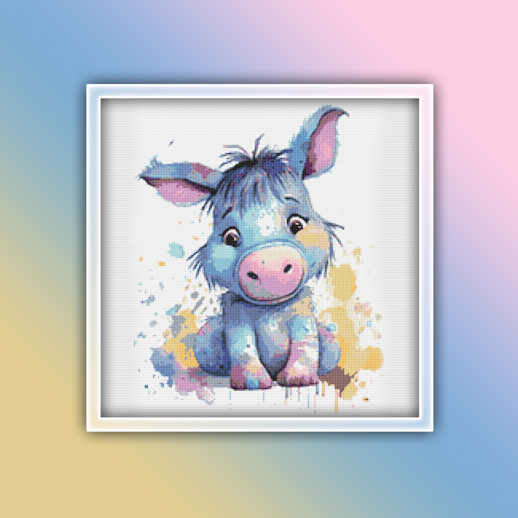 Baby Donkey 6 Cross Stitch Pattern PDF Instant Download Wa | Inspire Uplift