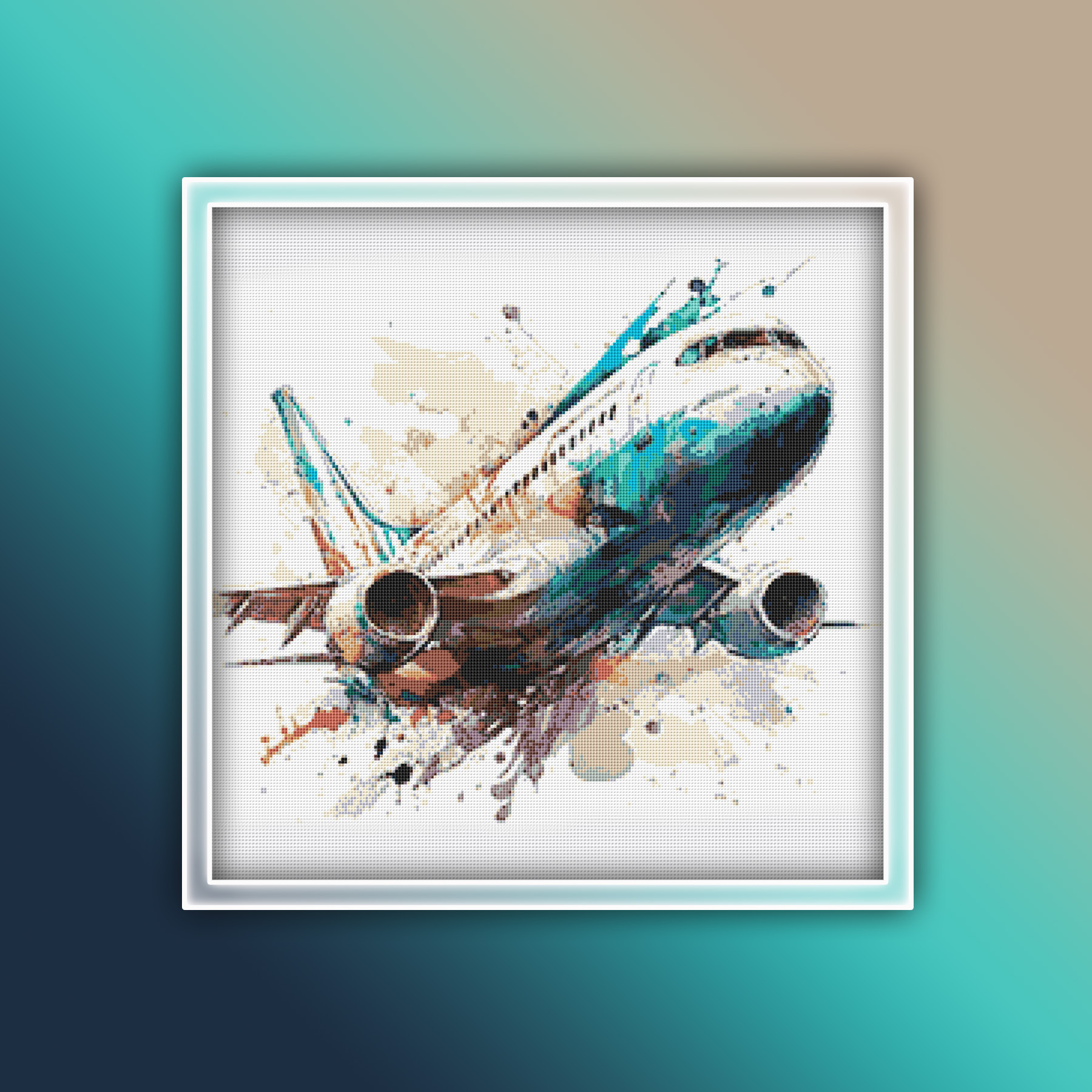 Boeing 4 Cross Stitch Pattern PDF Instant Download Watercol - Inspire ...