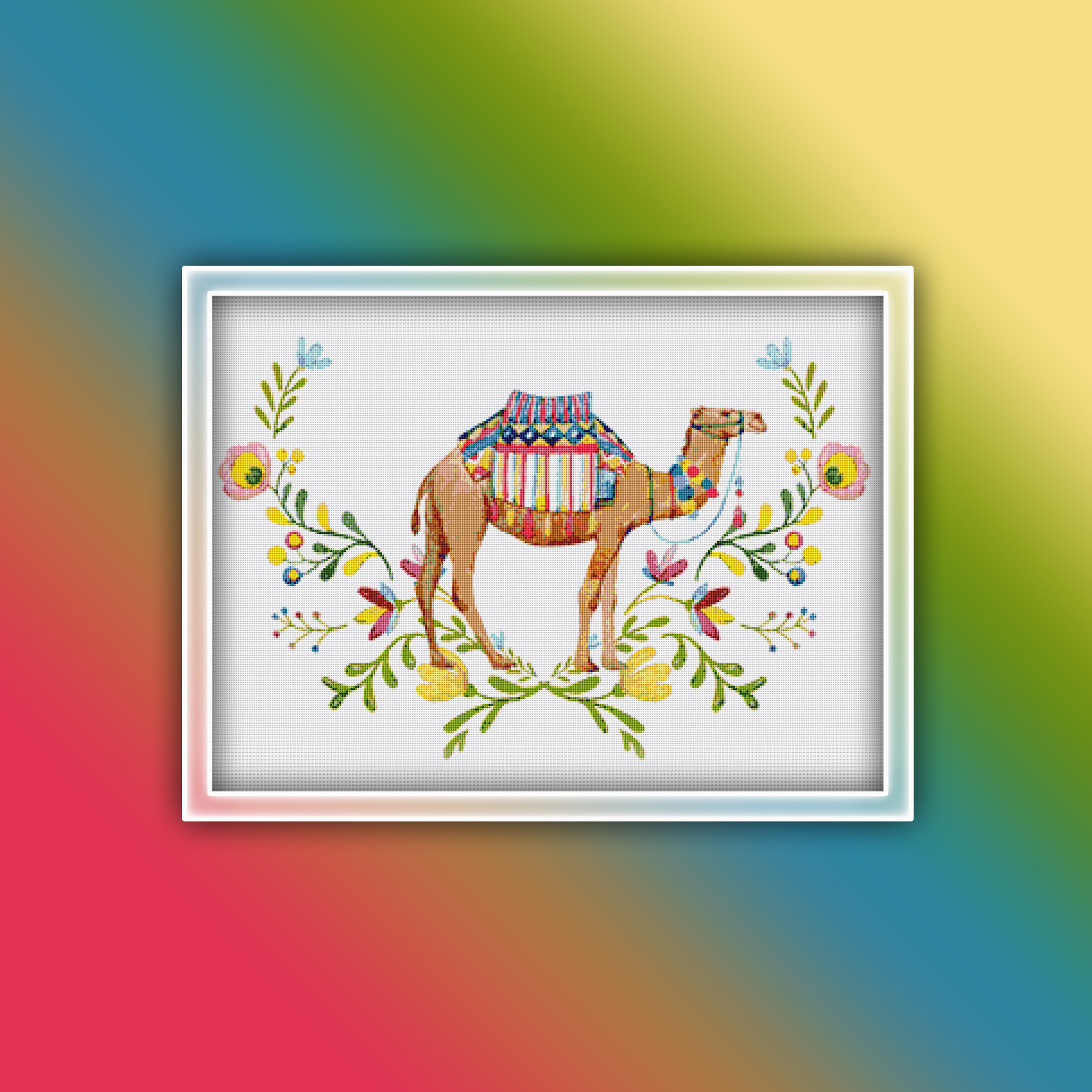 Camel 1 Cross Stitch Pattern PDF Instant Download | Inspire Uplift