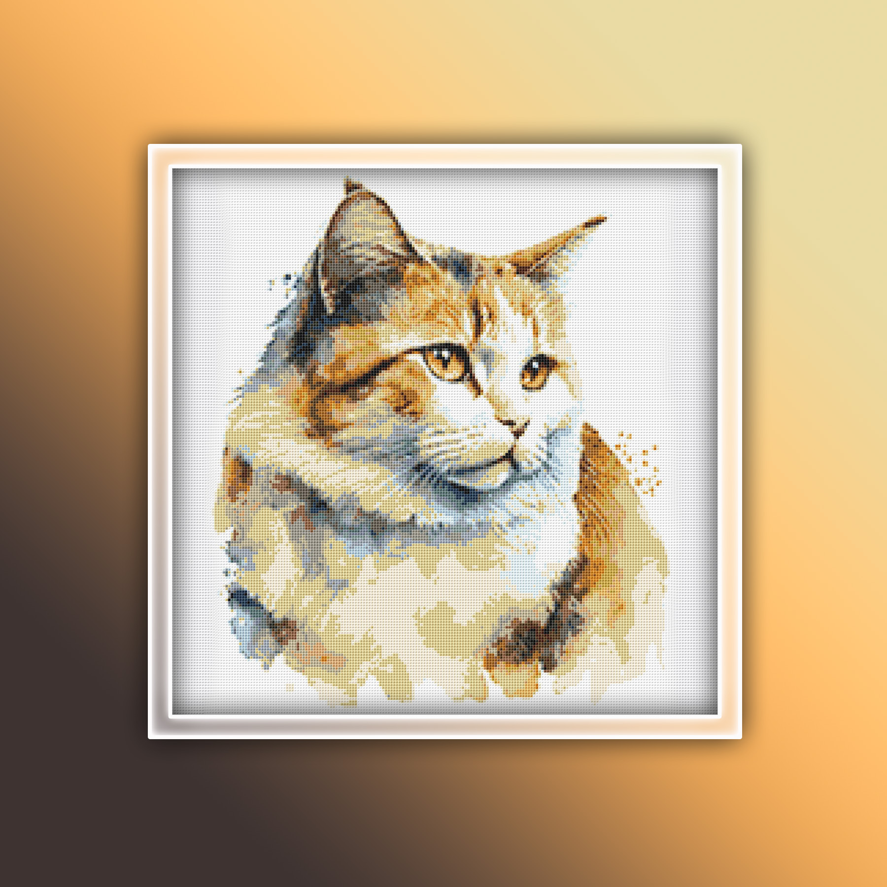 Cat 39 Cross Stitch Pattern PDF Instant Download | Inspire Uplift