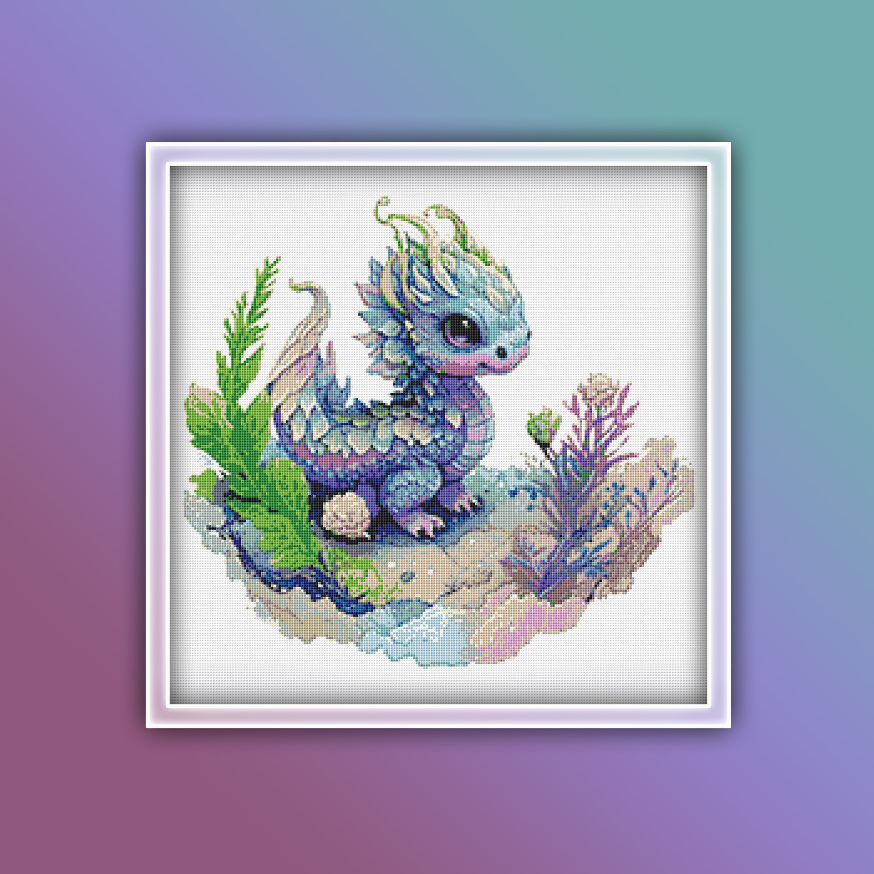 Dragon 9 Cross Stitch Pattern PDF Instant Download | Inspire Uplift