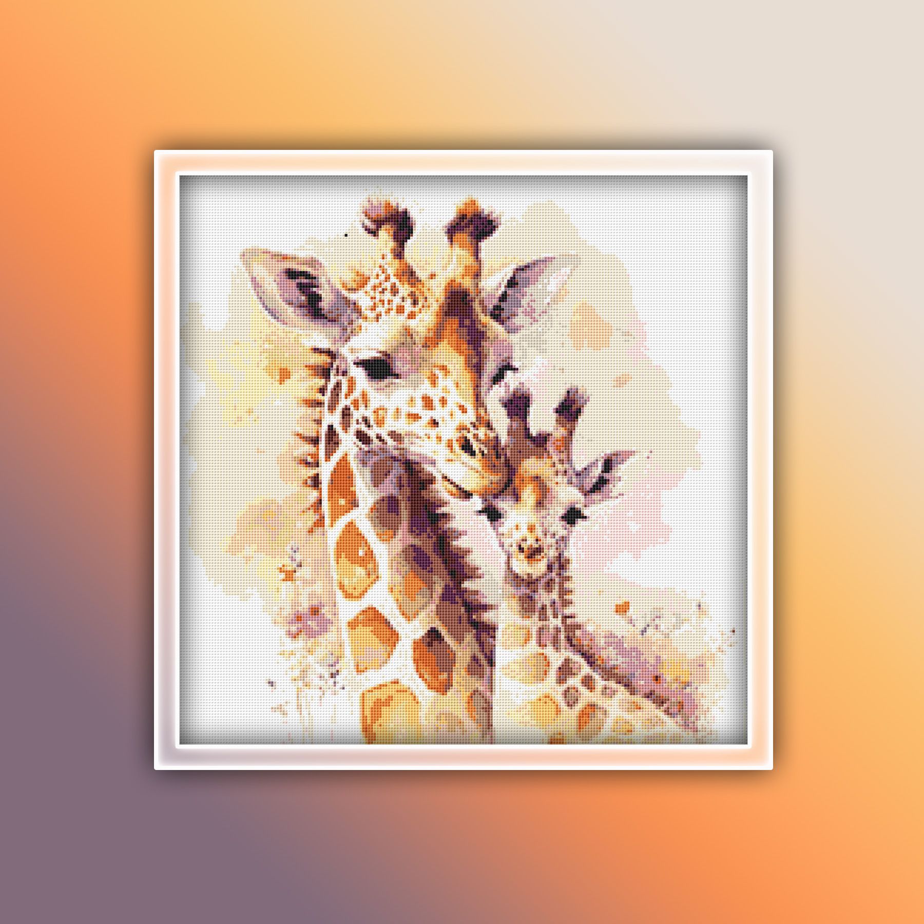 Giraffes 3 Cross Stitch Pattern PDF | Inspire Uplift