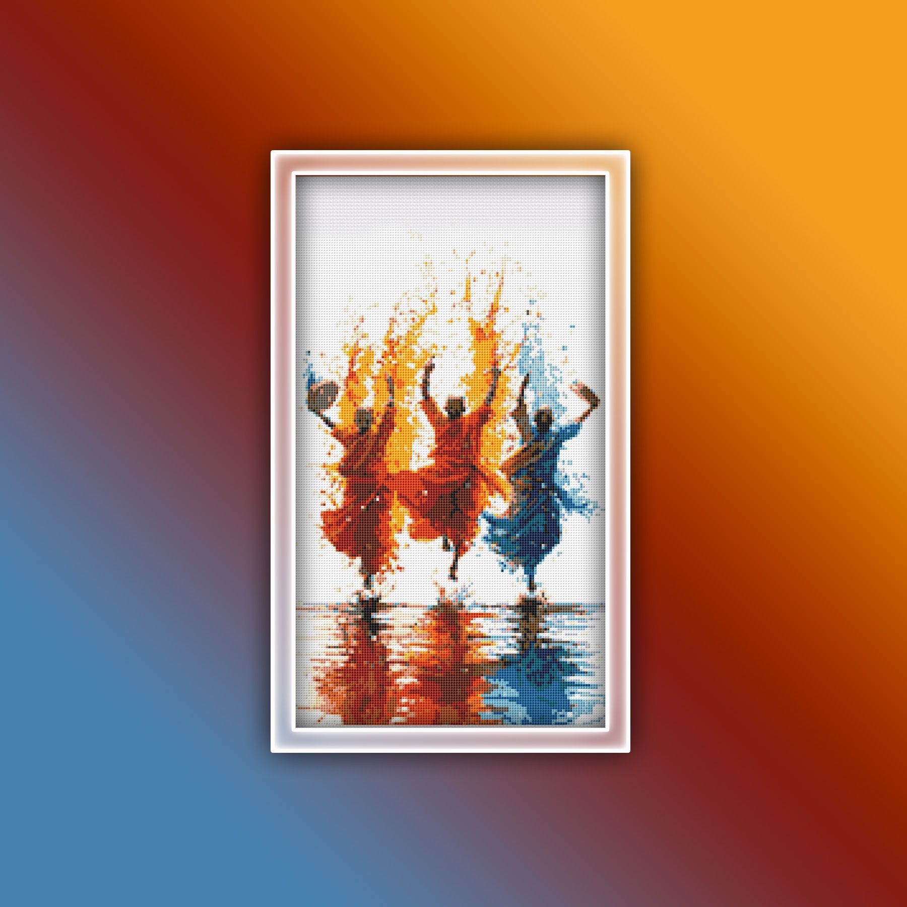 Hare Krishna Monks 1 Cross Stitch Pattern PDF | Inspire Uplift