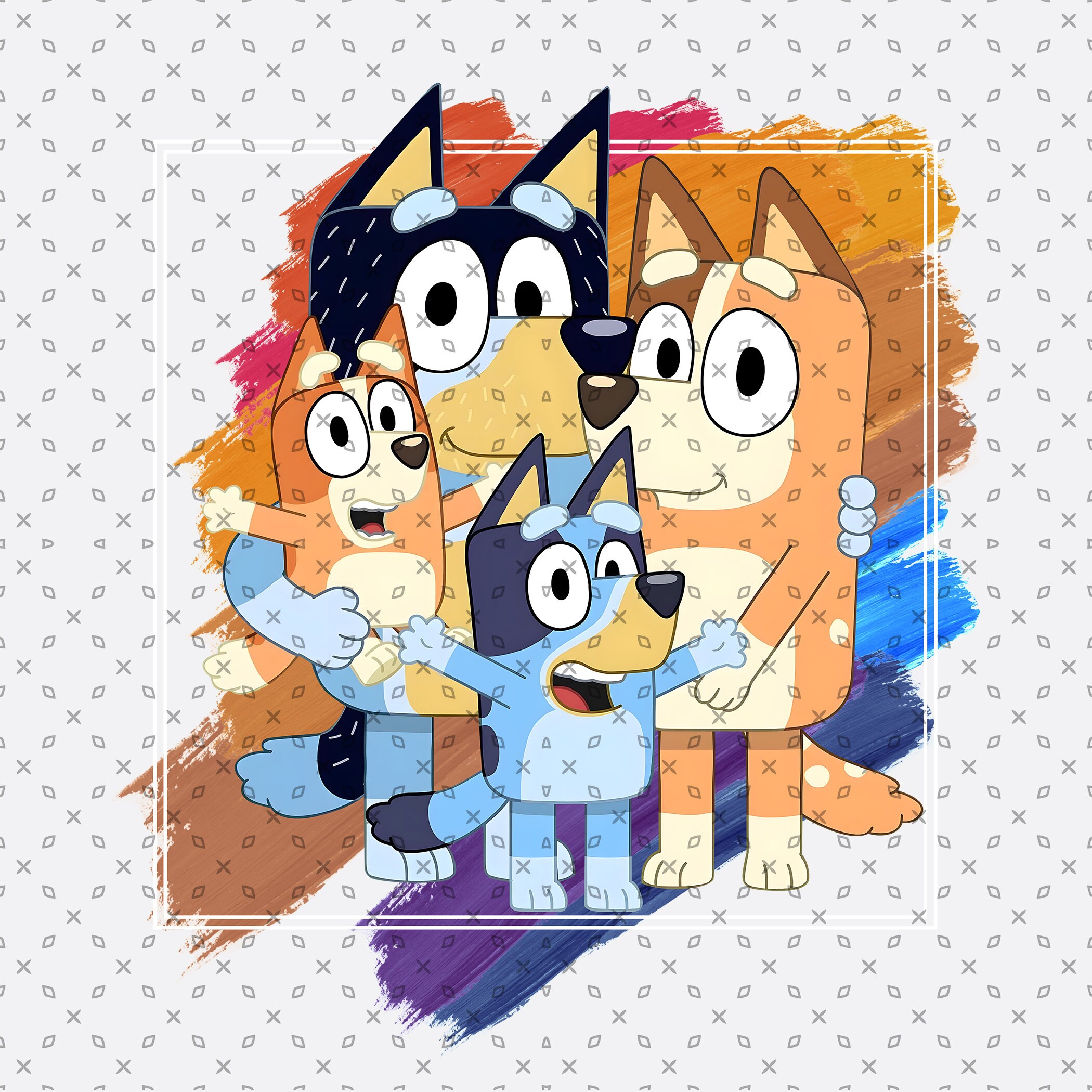 Bluey Family Png, Bluey Png Sublimation | Inspire Uplift