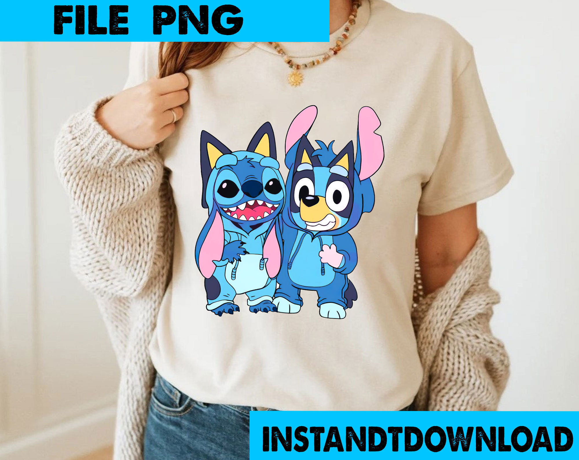 Stitch Bluey PNG Bluey Muffiinn PNG Bluey Family PNG Blue - Inspire Uplift