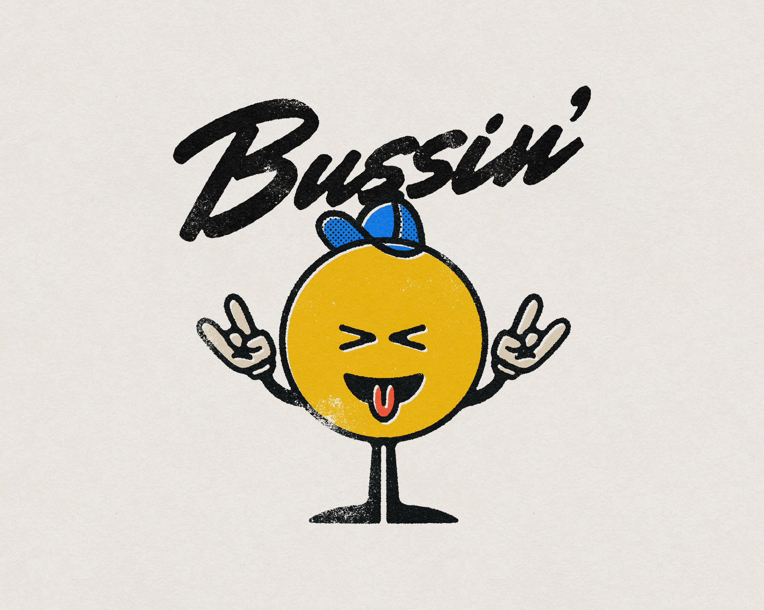 Bussin Funny Gen Z Slang Meme, Funny Cute Retro Mascot Cart | Inspire ...