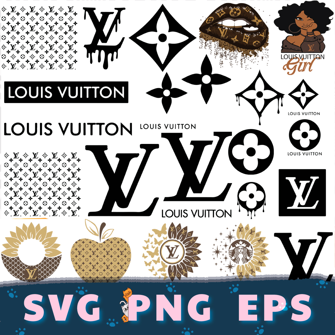 Louis Vuitton Bundle LV Svg, 18 file Svg | Inspire Uplift