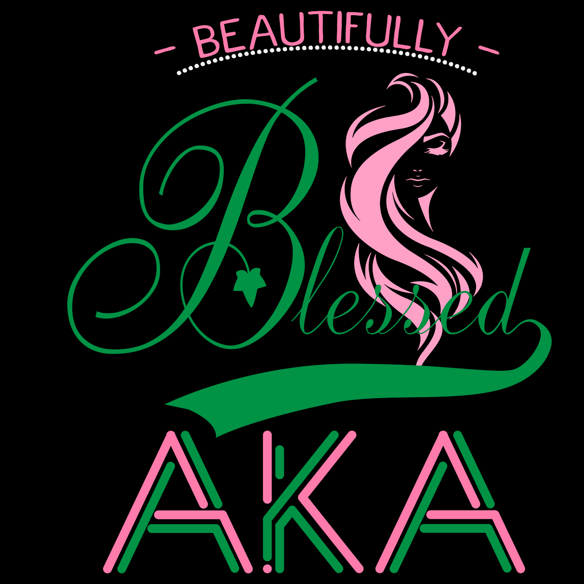 Beutifully blessed aka svg, Sorority Svg Alpha kappa alpha s | Inspire ...