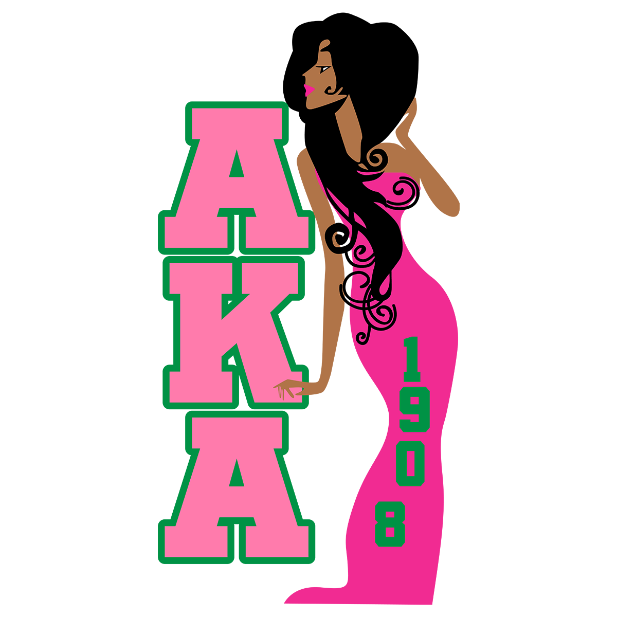 AKA Girl 1908, Sorority Svg | Inspire Uplift