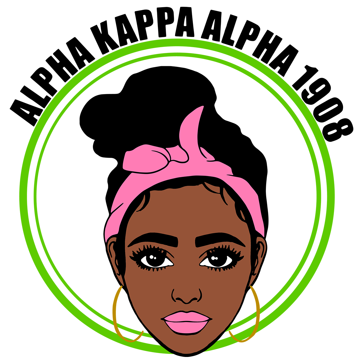 Alpha kappa alpha 1908 girl, Sorority Svg | Inspire Uplift
