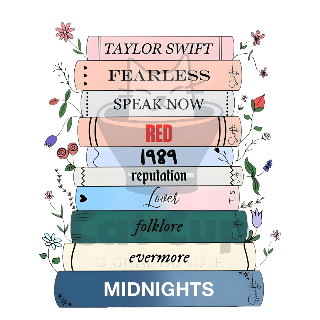 Taylor Swift Album Png, Taylor Swift The Eras Tour Png Subli | Inspire ...