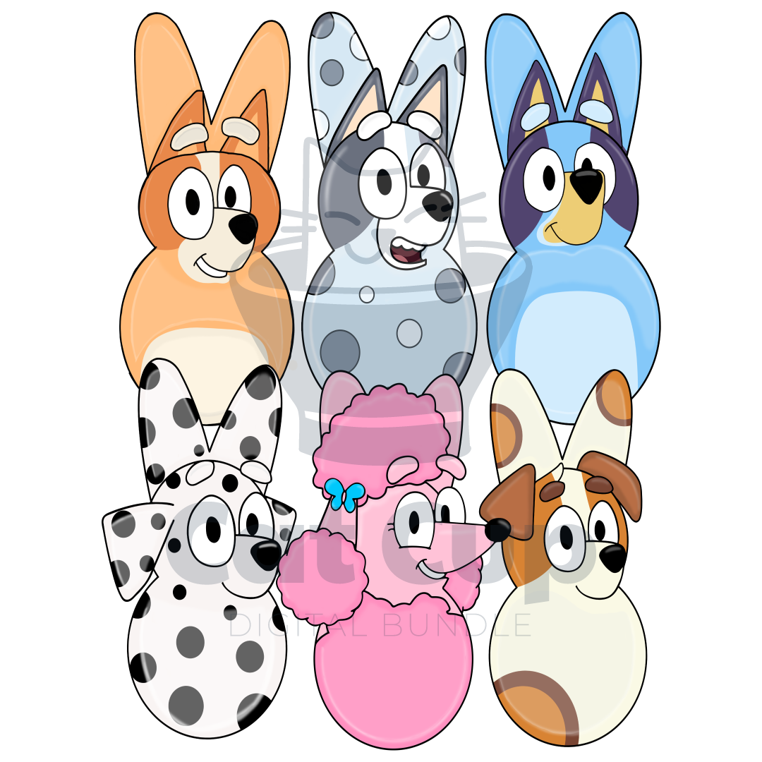 Bluey And Friends Rabbit Png, Easters Day Png | Inspire Uplift