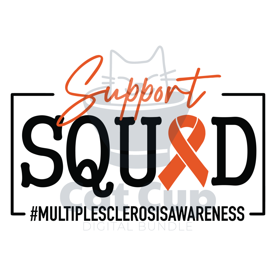 Support Squad Multiple Sclerosis Awareness Svg File - Inspire Uplift