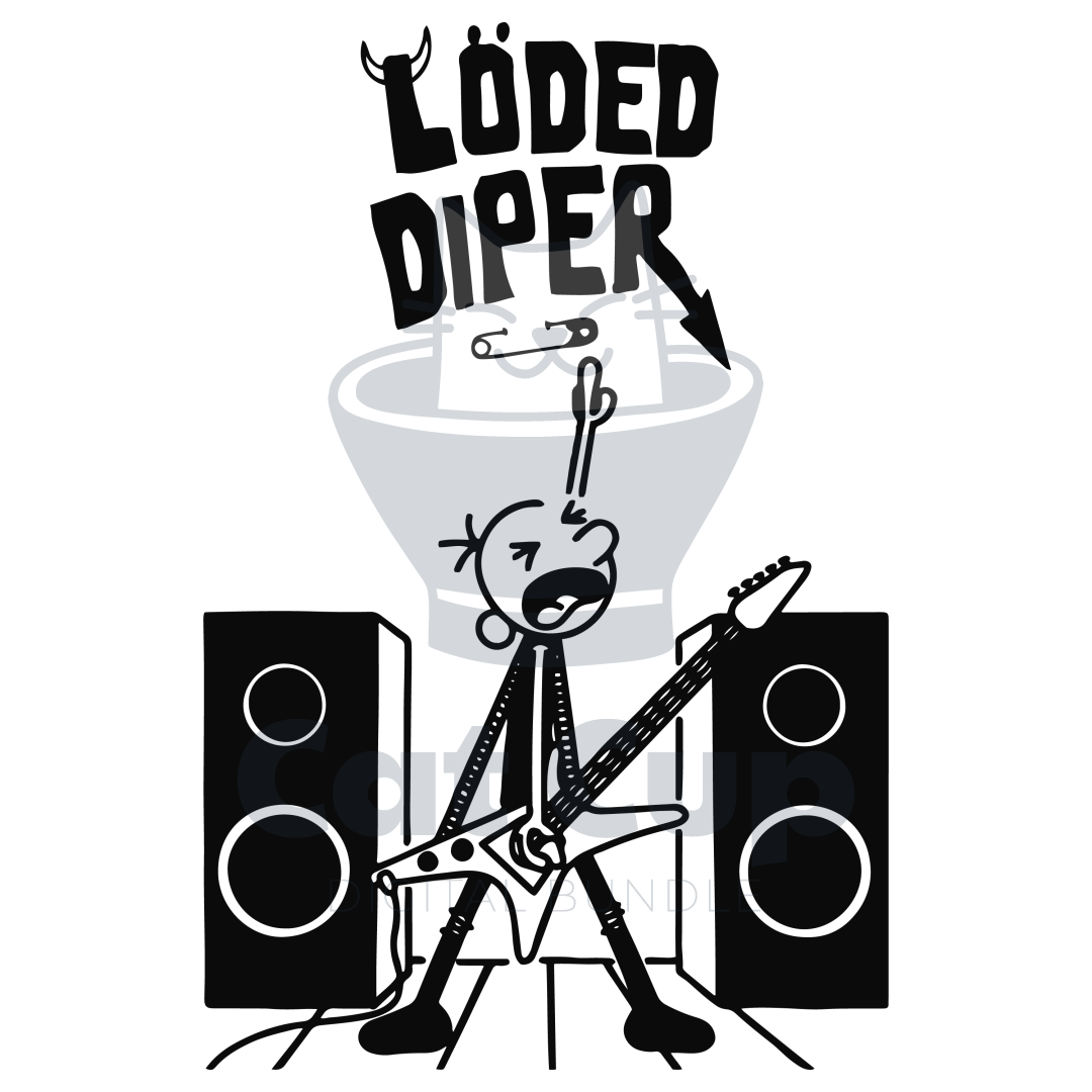 Loaded Diaper Wimpy Kid Book Day Svg File | Inspire Uplift