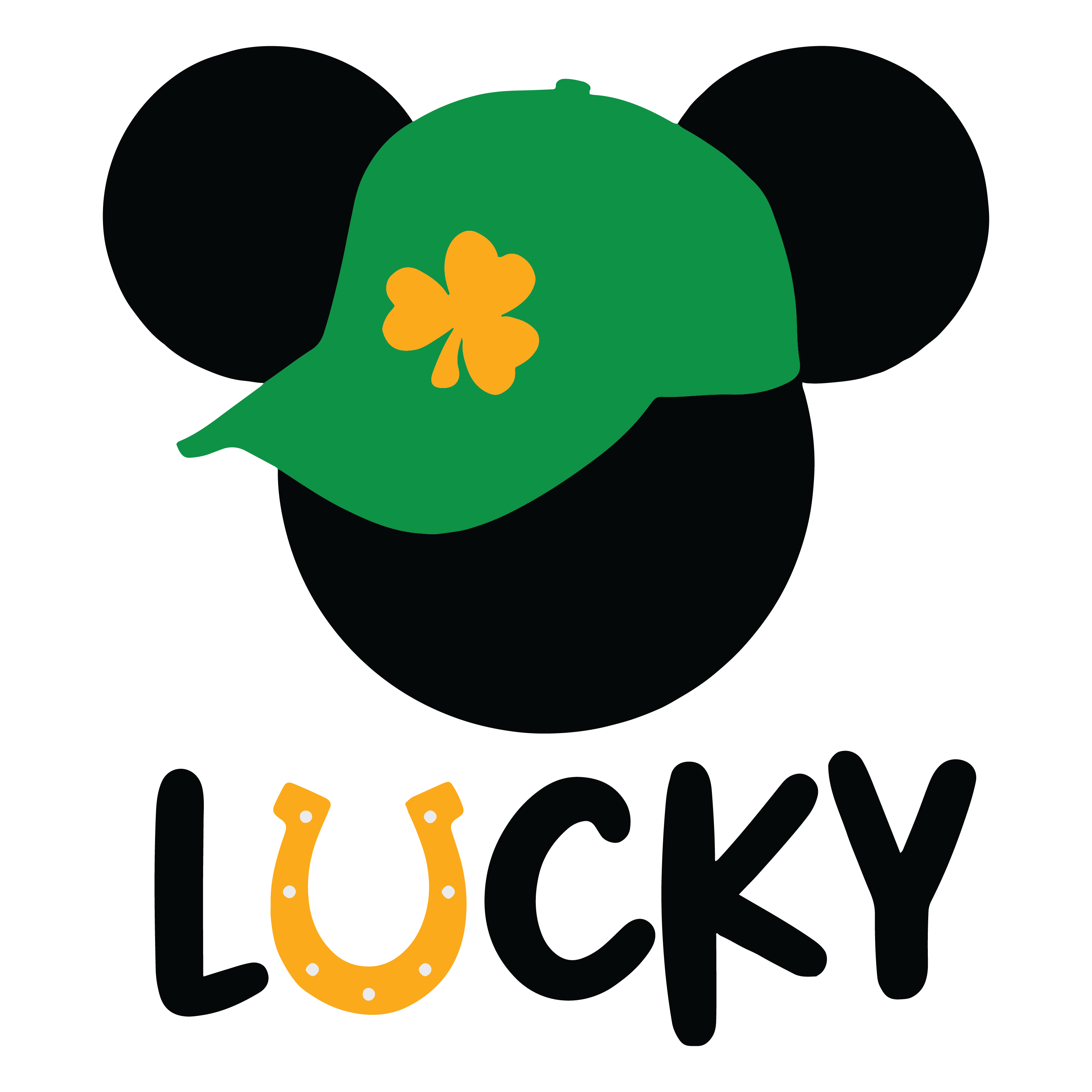Disney Lucky Hat St Patricks Day Svg Digital File | Inspire Uplift